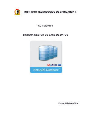 Unidad I - fundamentos bd - Unidad I: Sistemas Gestores de Bases de ...
