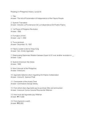 Activity No. 2 - Lifeworks of Rizal - ACTIVITY NO. 2 Identify at least ...