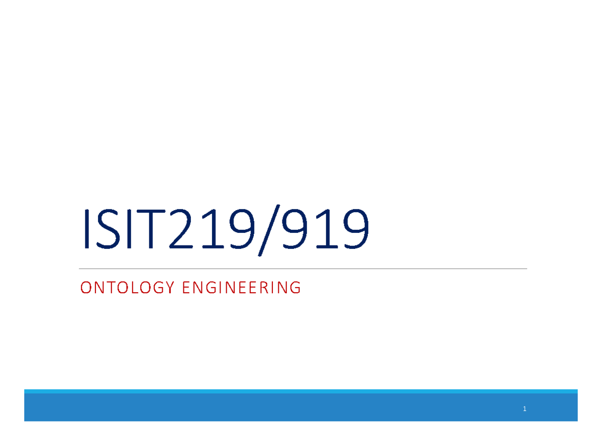 WEEK 10-Ontology - isit 2019 lecture note - Warning: TT: undefined ...