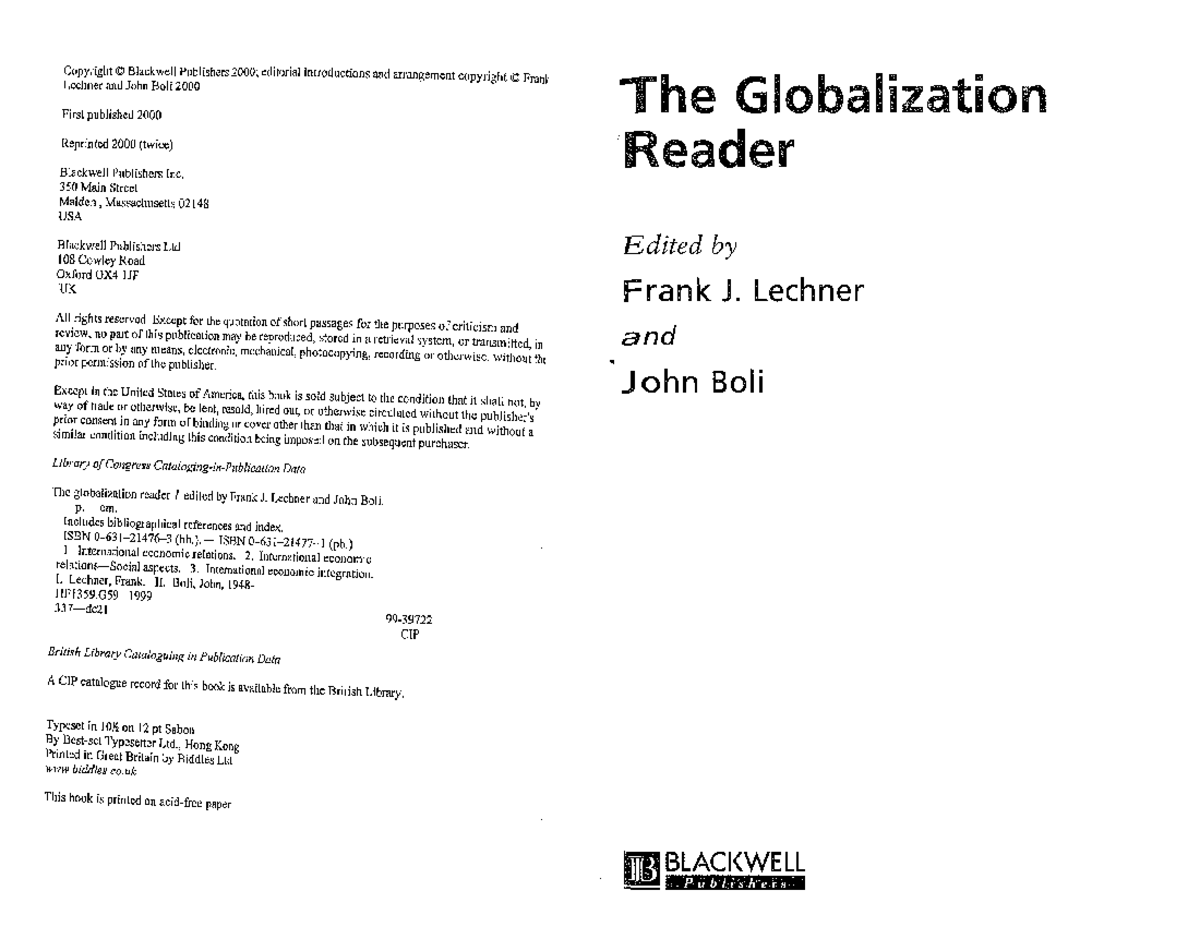 Disjuncture and Difference in the Global Cultural Economy (Arjun ...