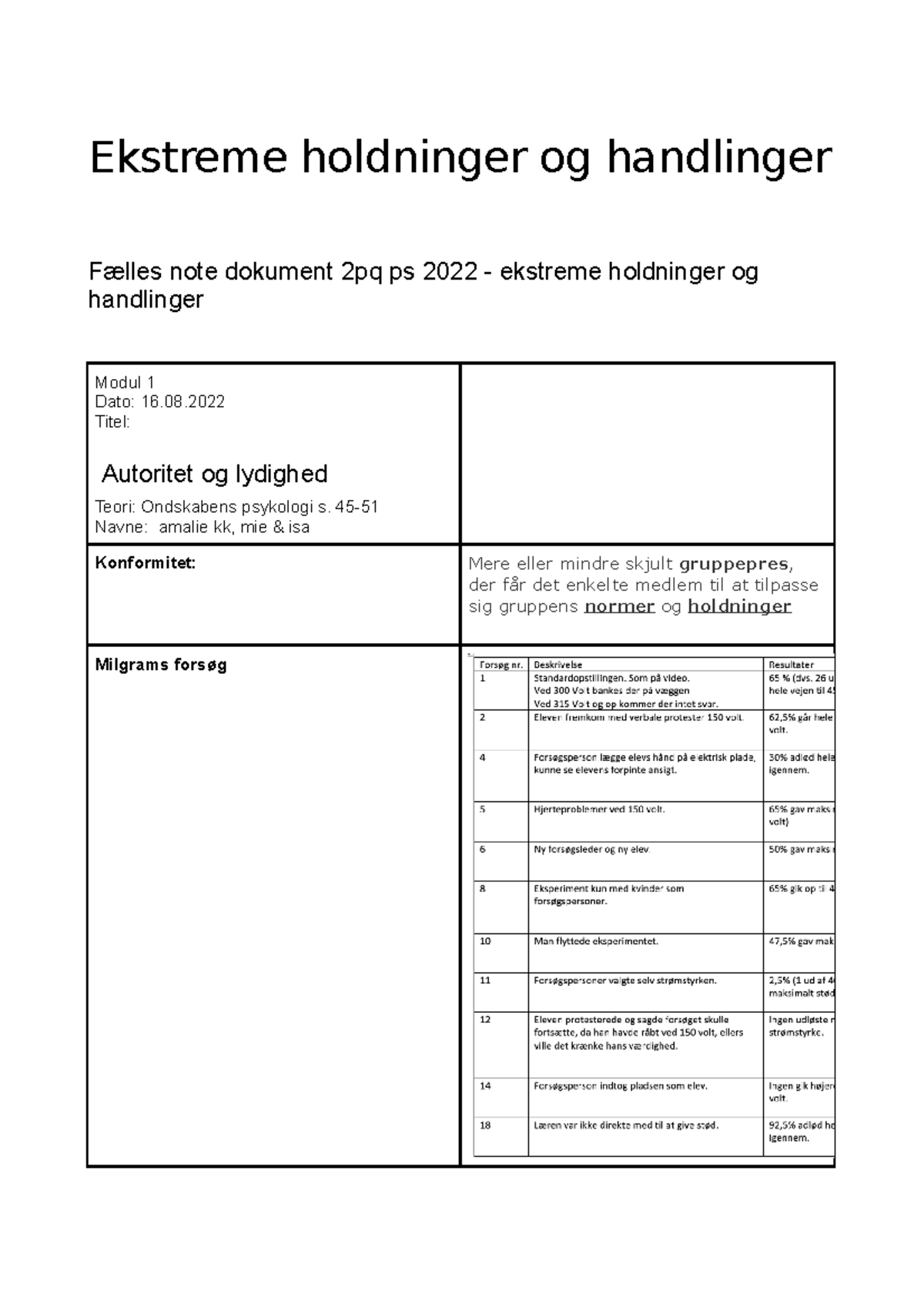 1 - Ekstreme holdninger og handlinger - Ekstreme holdninger og ...