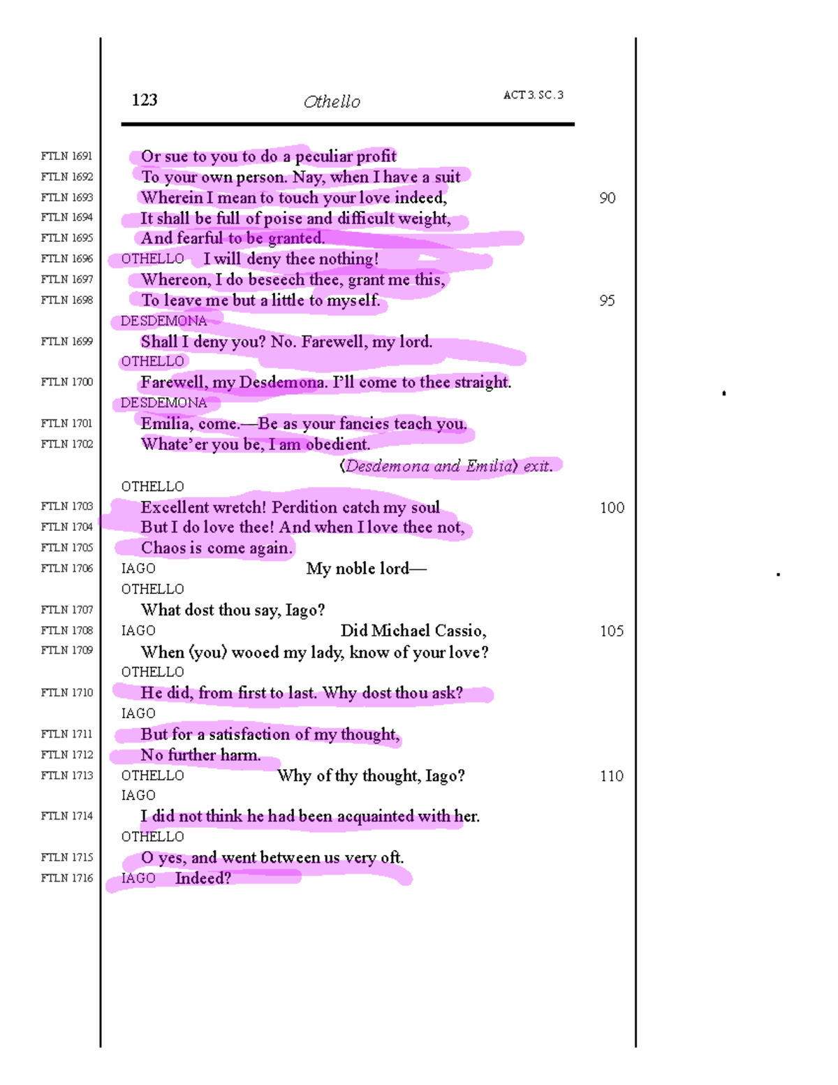 Aziz Ahmad - Othello Act III Scene III Lines 100-318 - OTHELLO ...