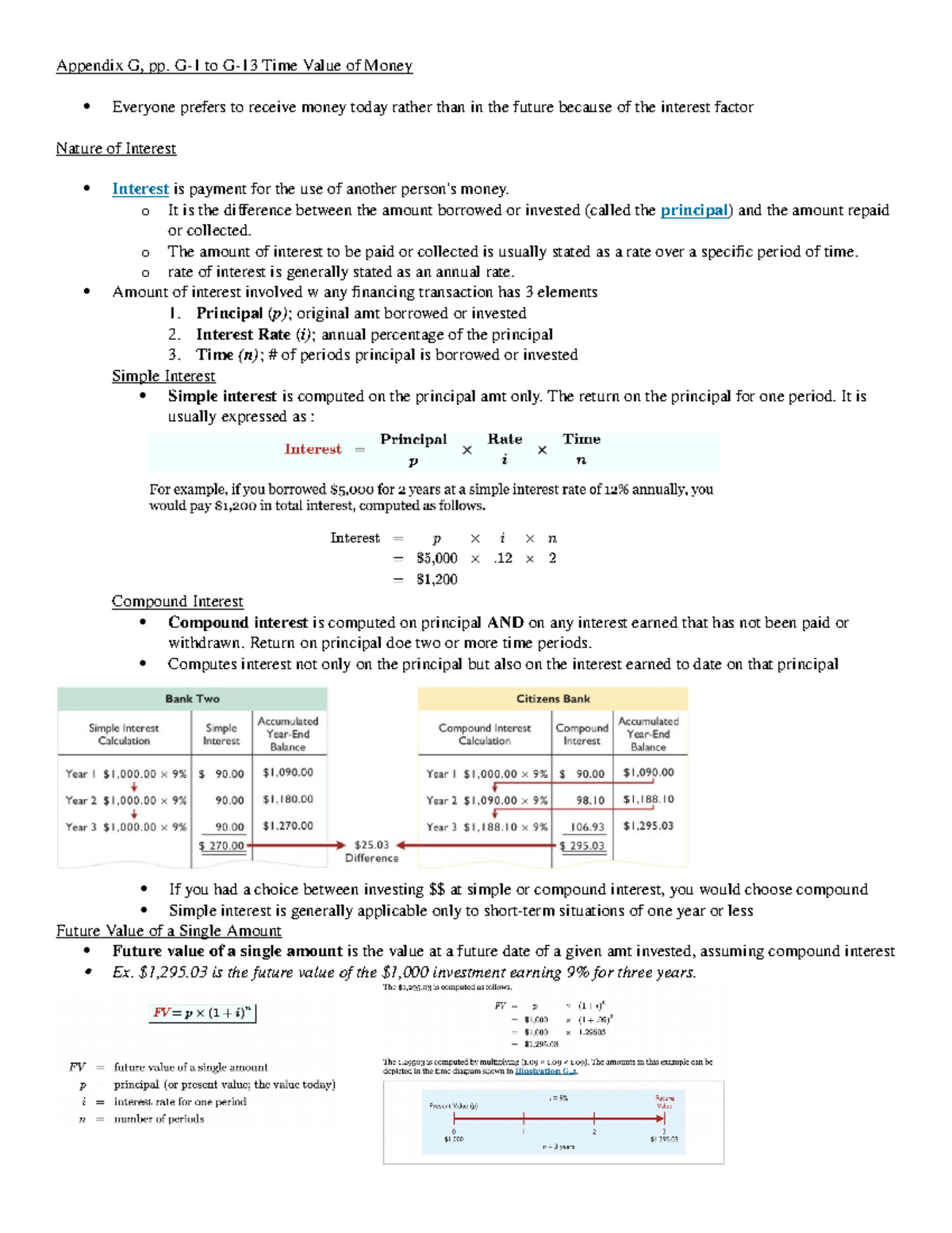 Appendix G Notes BUAD 305 Complete - Appendix G, pp. G-1 to G-13 Time ...
