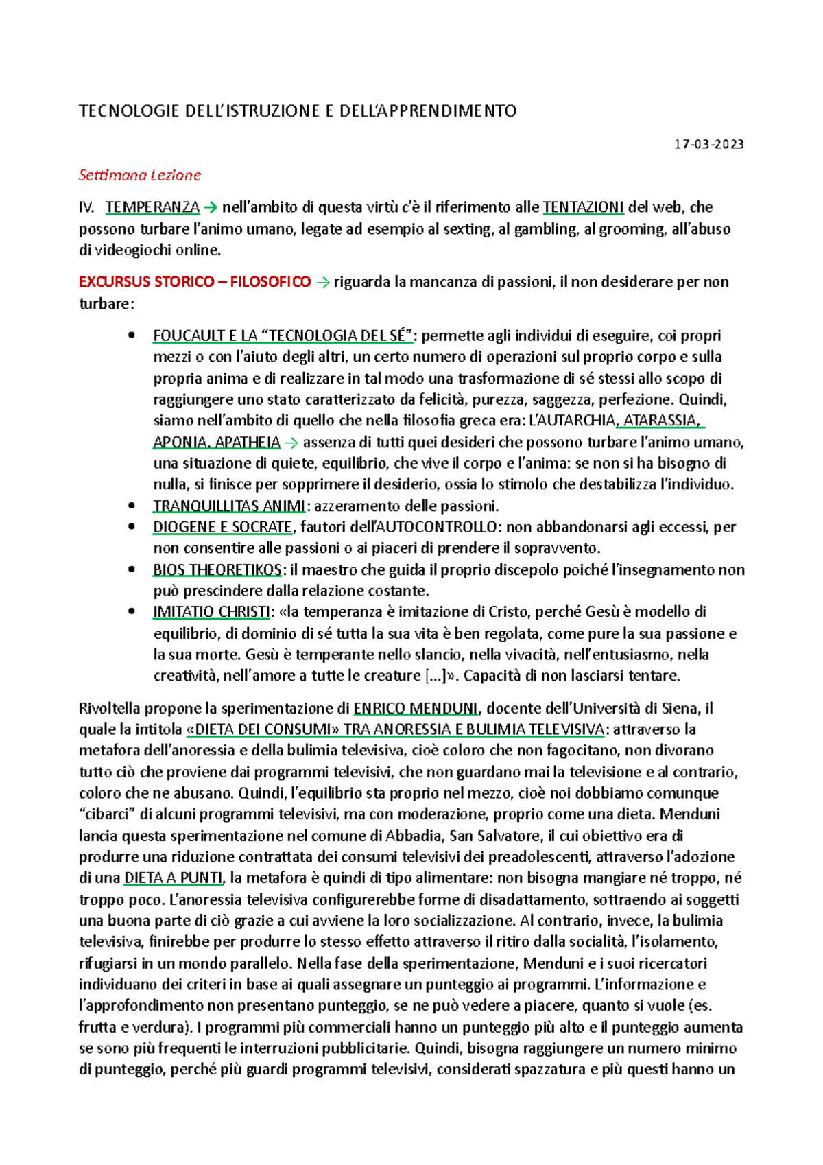 Settima Lezione - Appunti lezioni Tecnologie dell'Istruzione e dall ...