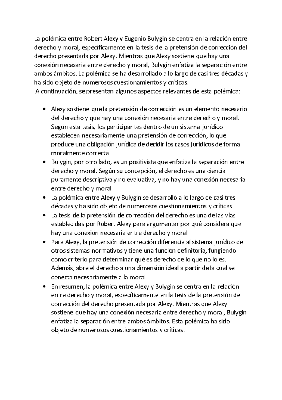 La polémica entre Robert Alexy y Eugenio Bulygin se centra e - Mientras ...