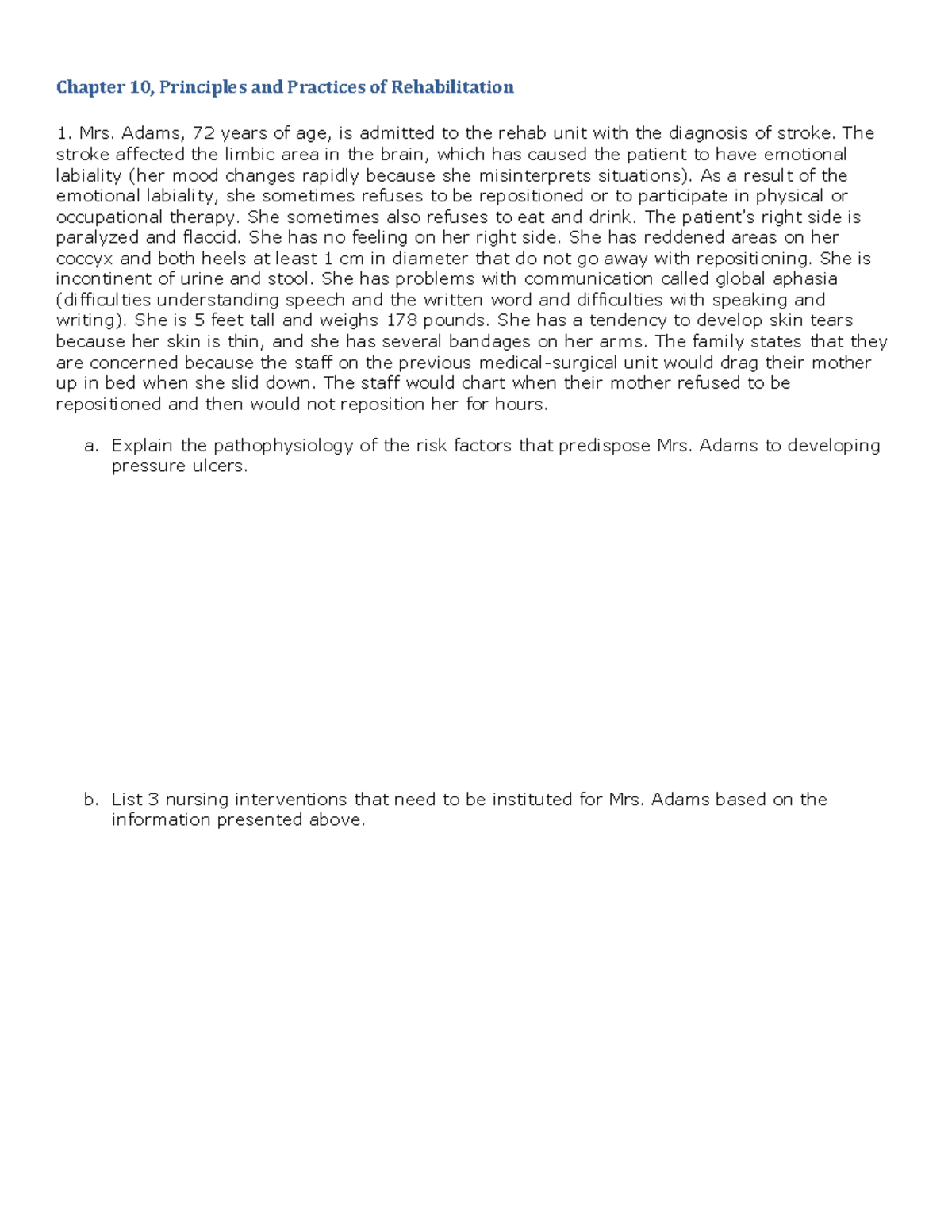 Chapter 10 Case Studies - Chapter 10, Principles and Practices of ...