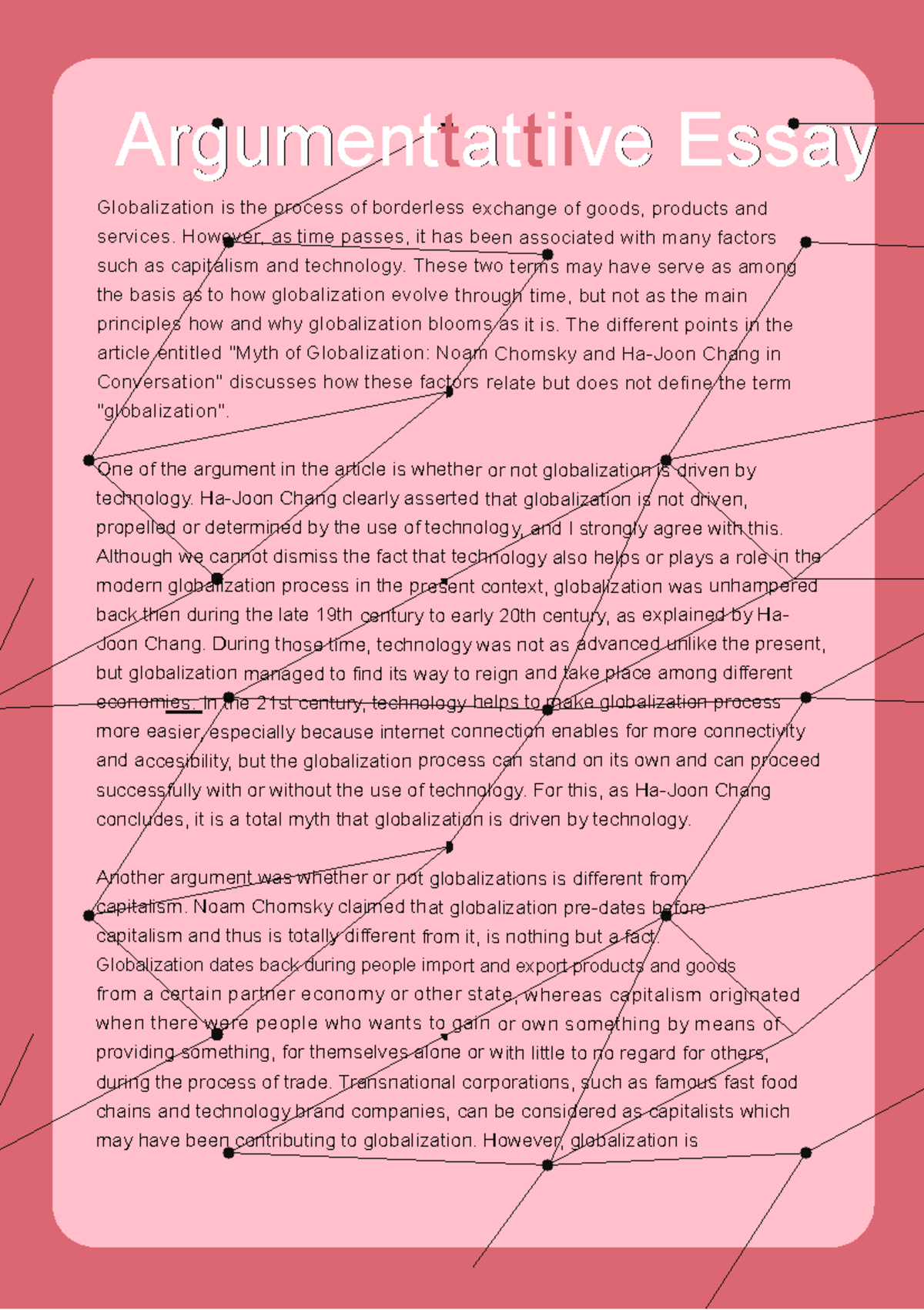 Argumentative Essay - GUIDE QUESTIONS - ArgumenArgumenttaattiiveve ...