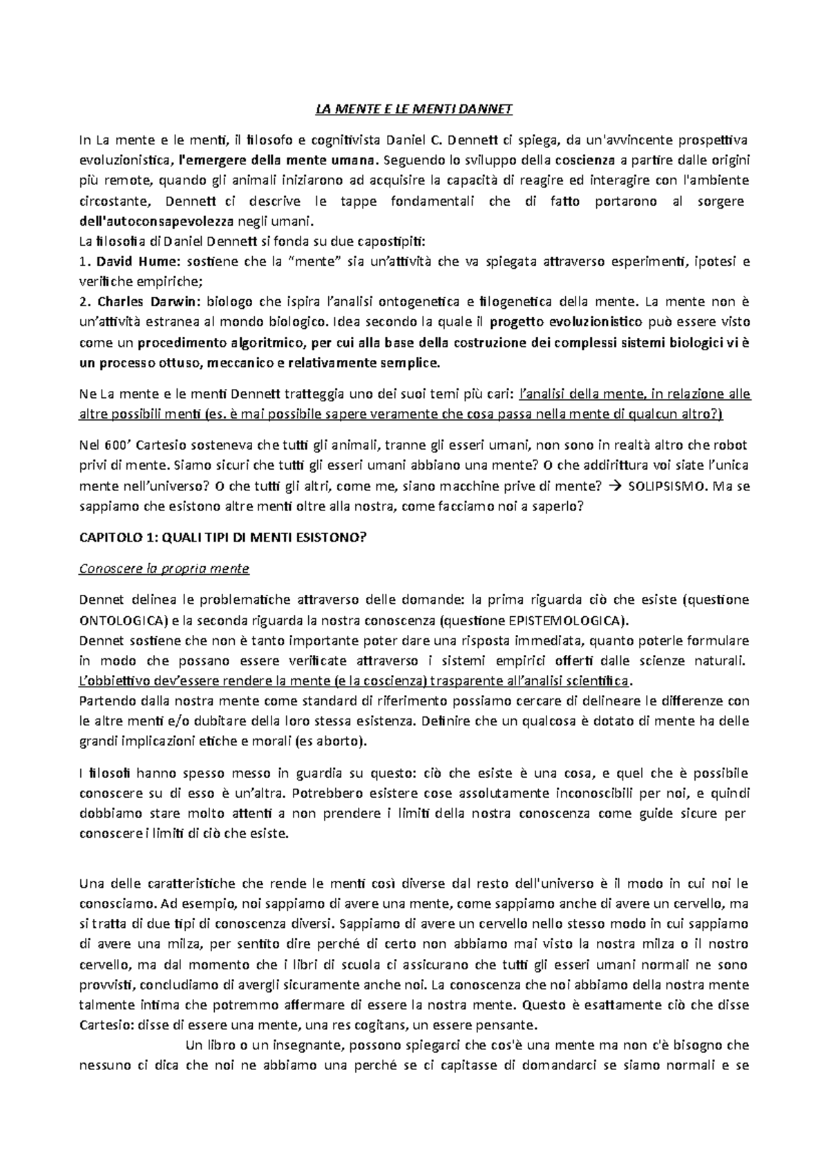 LA Mente E LE Menti Dannet - LA MENTE E LE MENTI DANNET In La mente e ...