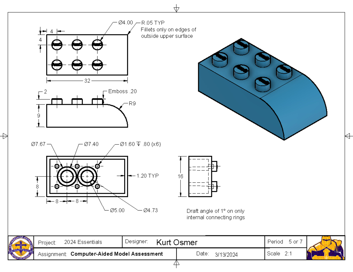 Custom Lego - Assessment - Assignment: Project: Designer: Date: Period ...