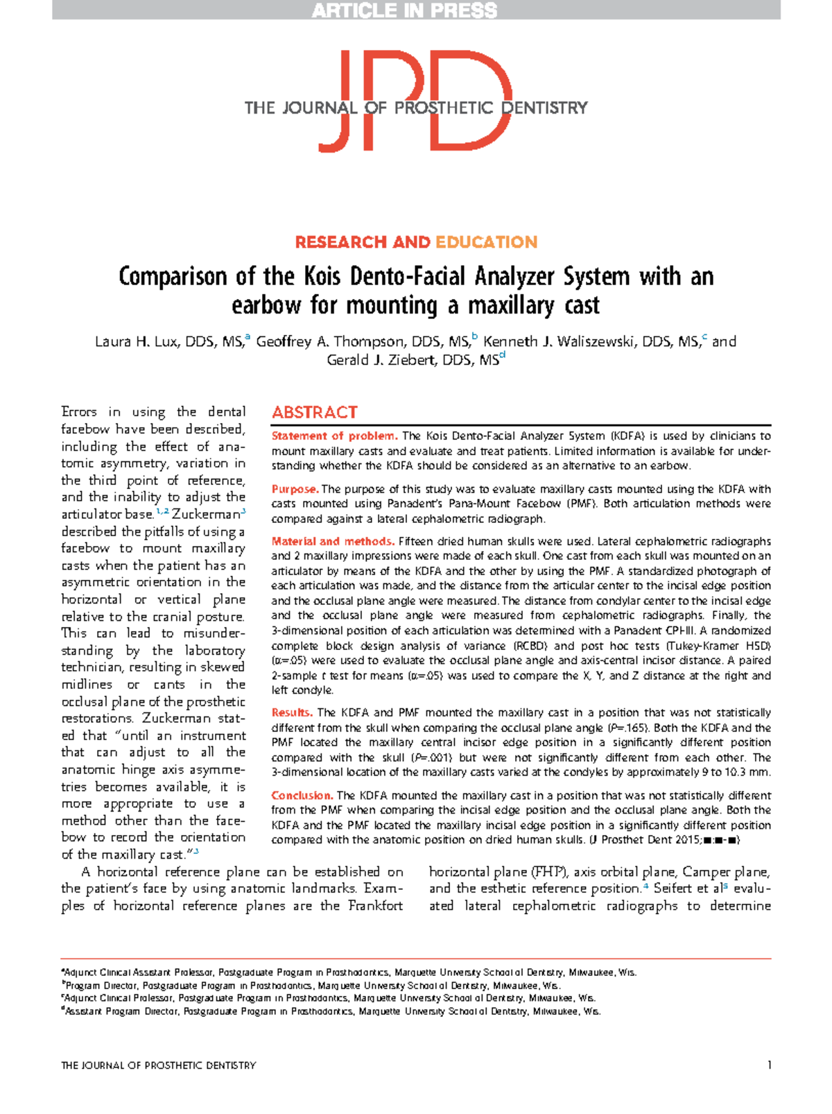 desprogramador de KOIS - RESEARCH AND EDUCATION Comparison of the Kois ...