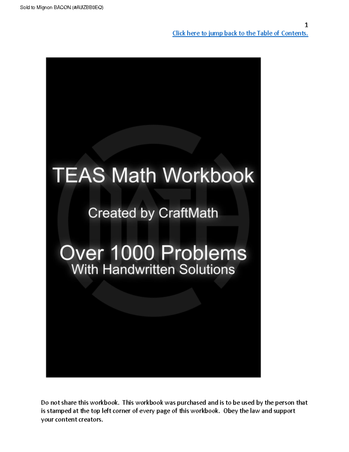 TEAS Math Workbook V3.4 Revised (1) - Click here to jump back to the ...