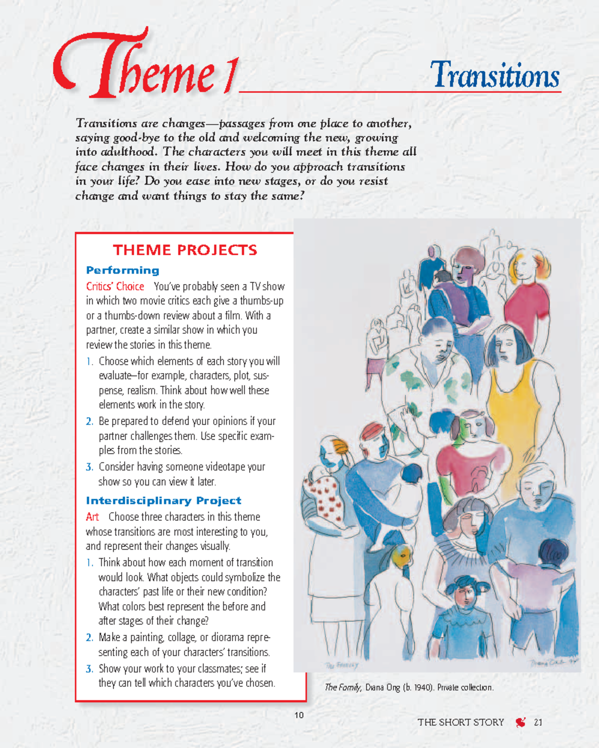 Chee's Daughter - 1 Transitions THE SHORT STORY 21 Transitions are changes—passages from one ...