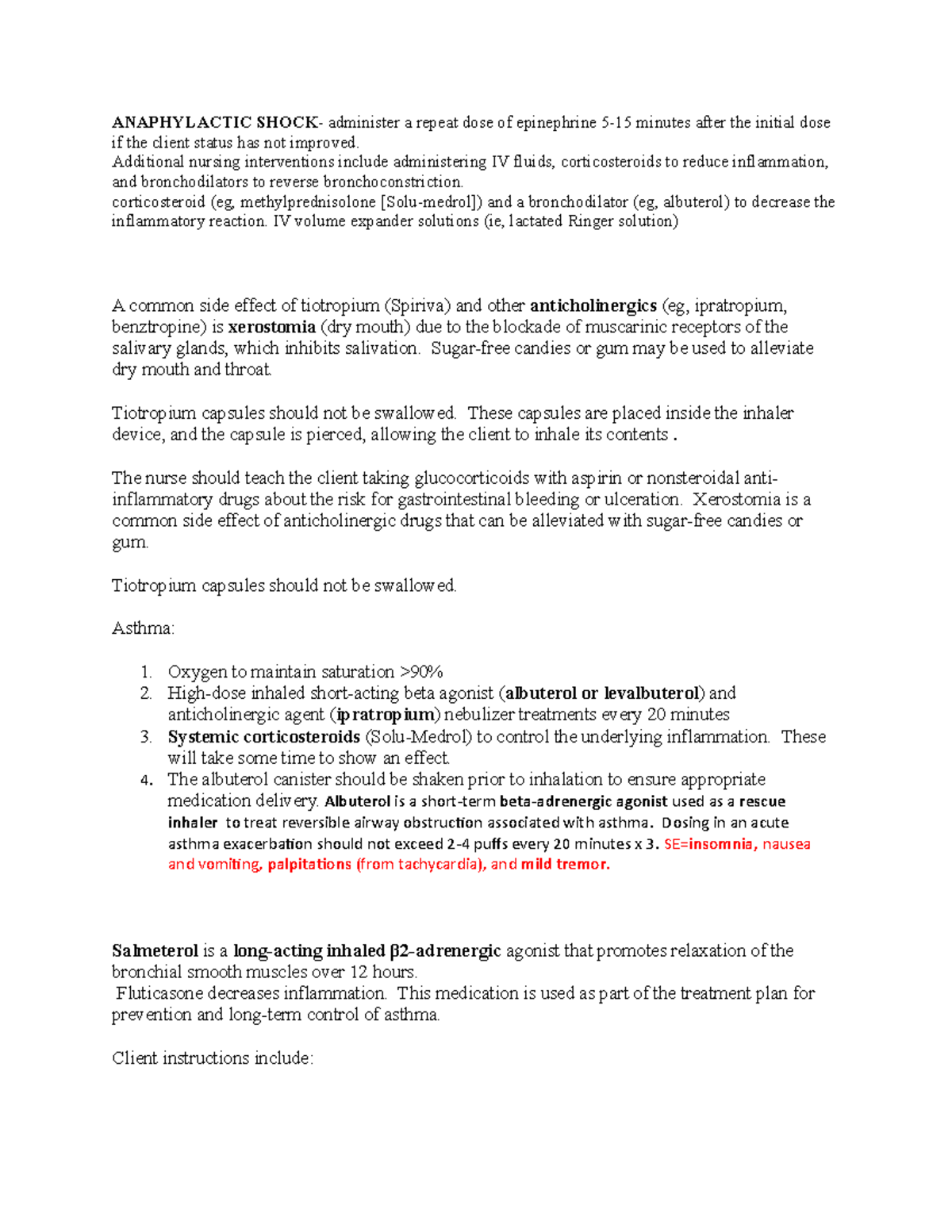 Pharma FEW TIPS - try once must read - ANAPHYLACTIC SHOCK- administer a ...