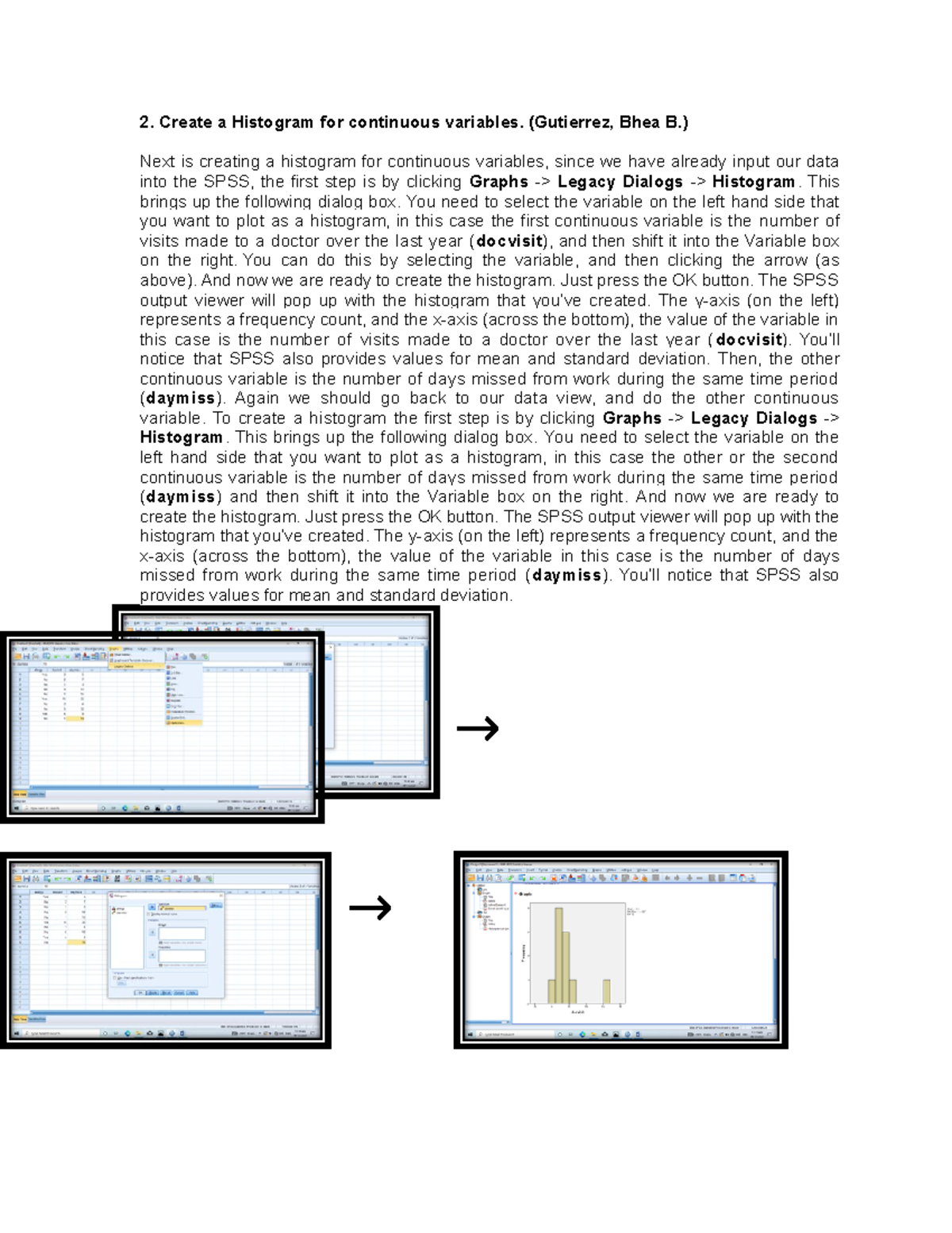 2 Creating A Histogram For Continuous Variables 2 Create A Histogram For Continuous