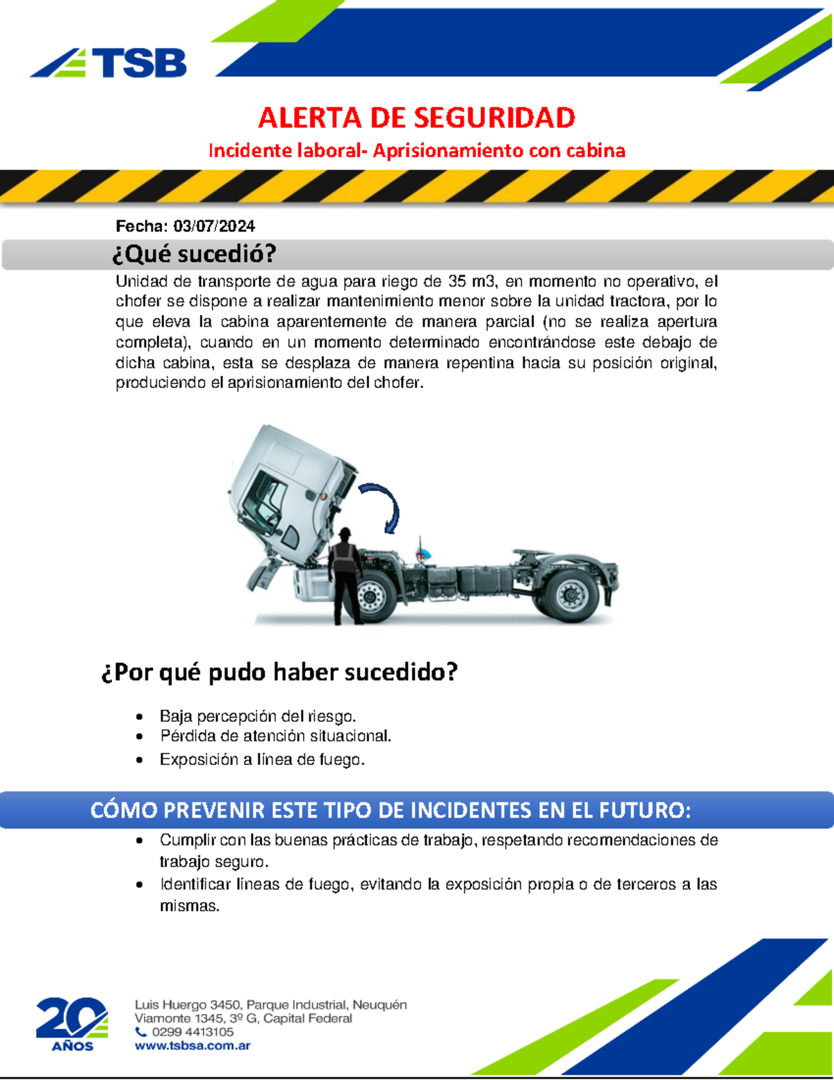 Alerta de seguridad aprisionamiento con cabina unidad tractor rev02 ...