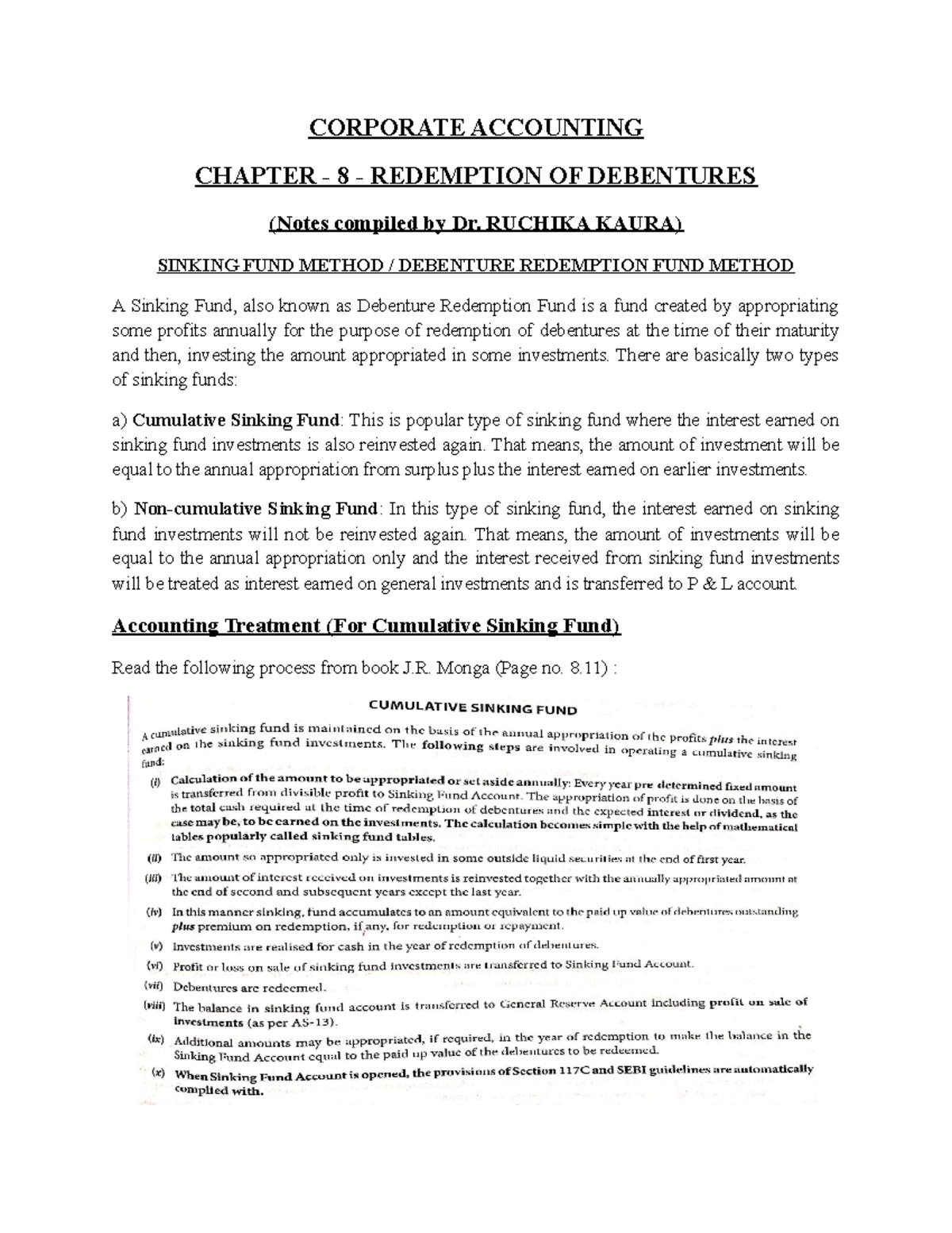 Redemption-OF- Debentures - CORPORATE ACCOUNTING CHAPTER - 8 ...
