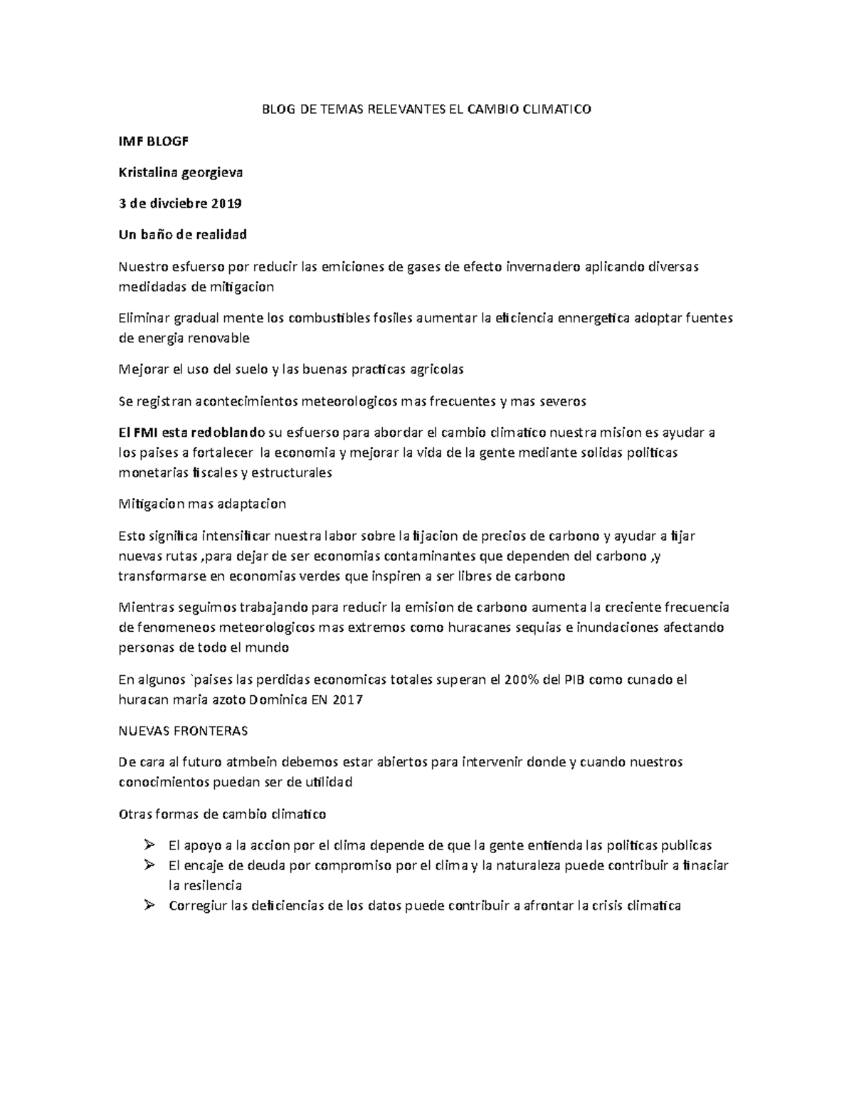 BLOG DE Temas Relevantes EL Cambio Climatico - BLOG DE TEMAS RELEVANTES ...