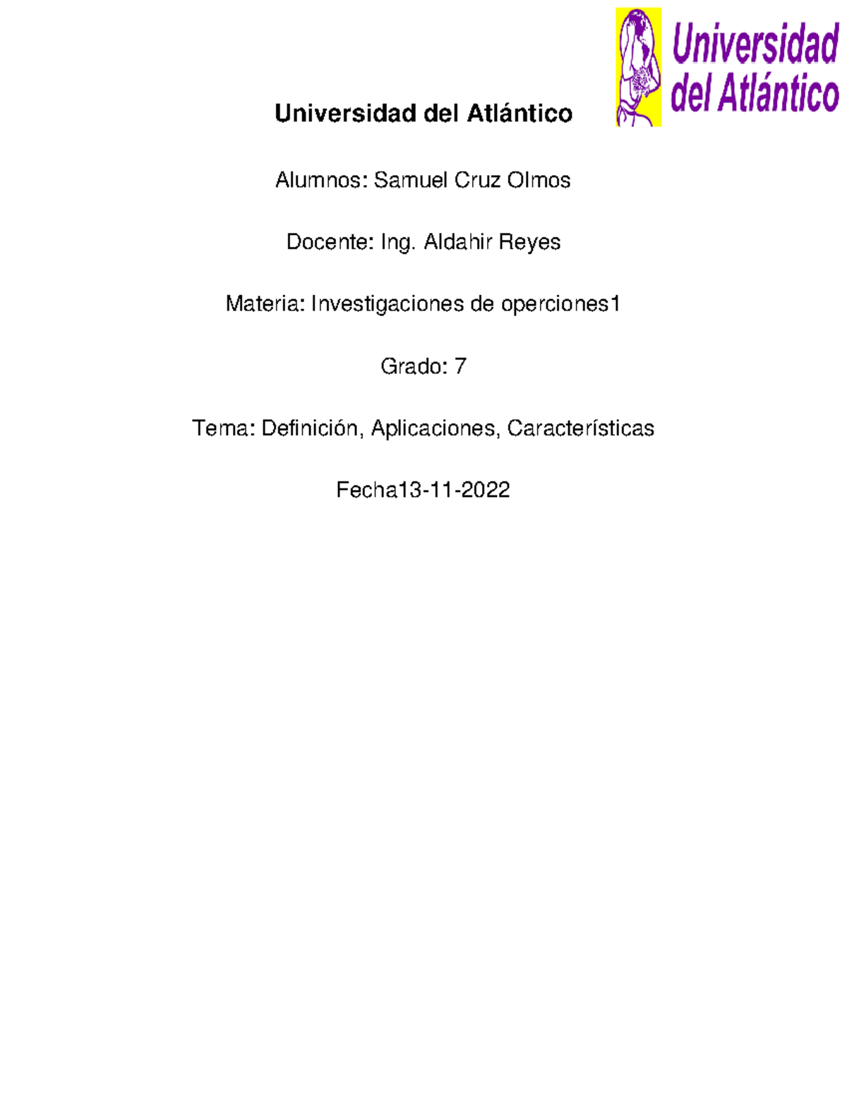 Cruz Olmos Samuel, definicion, aplicaciones, caracteristicas ...