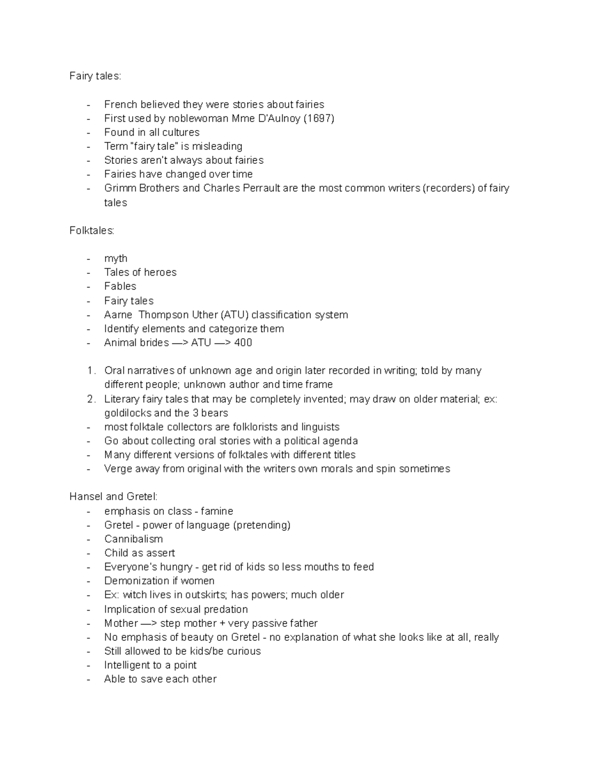 Mythology: intro to fairy tales - Fairy tales: French believed they ...