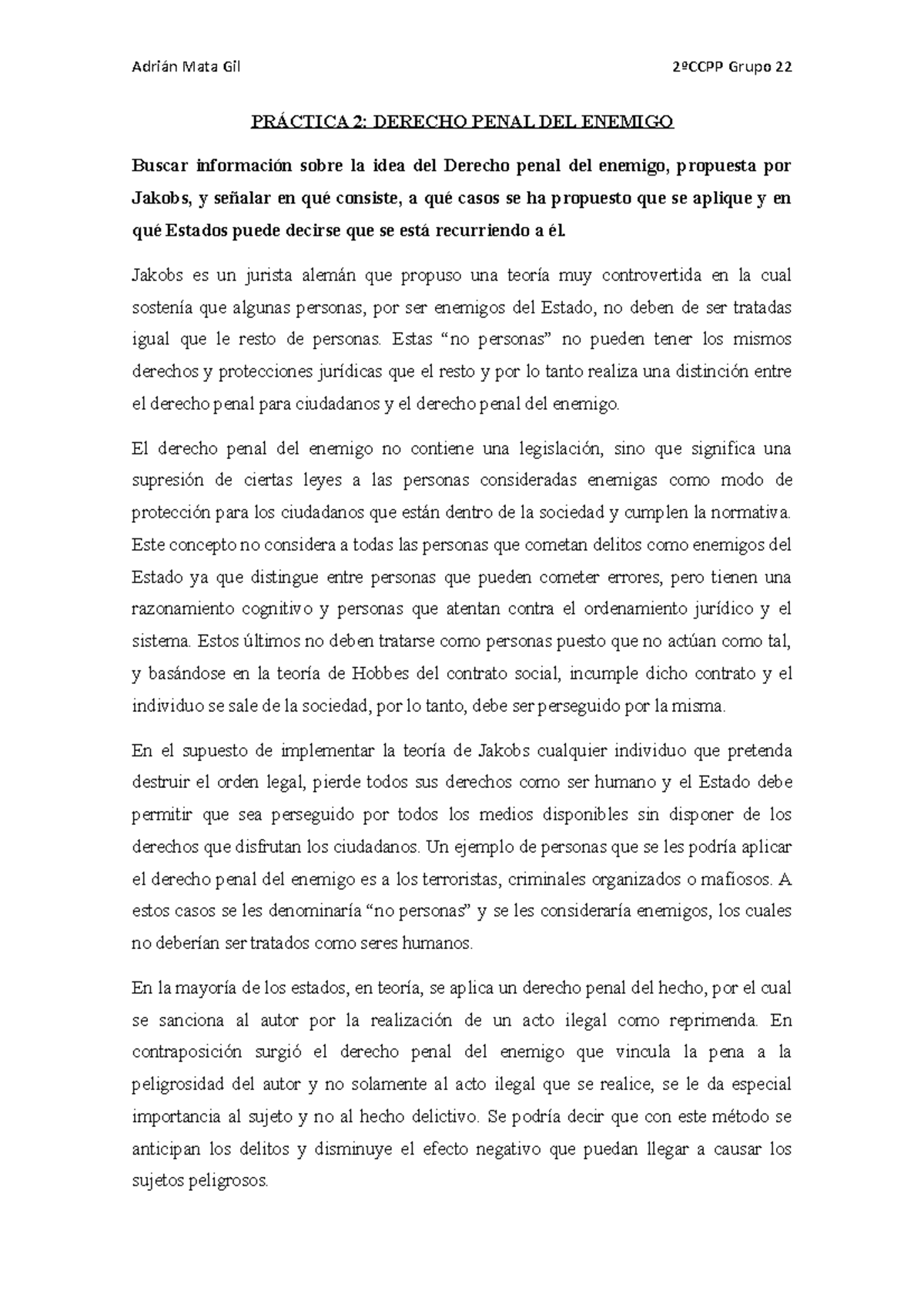 Práctica 2 - Practica 2 de derecho publico de segundo de ccpp - Adrián Mata Gil 2ºCCPP Grupo 22 ...