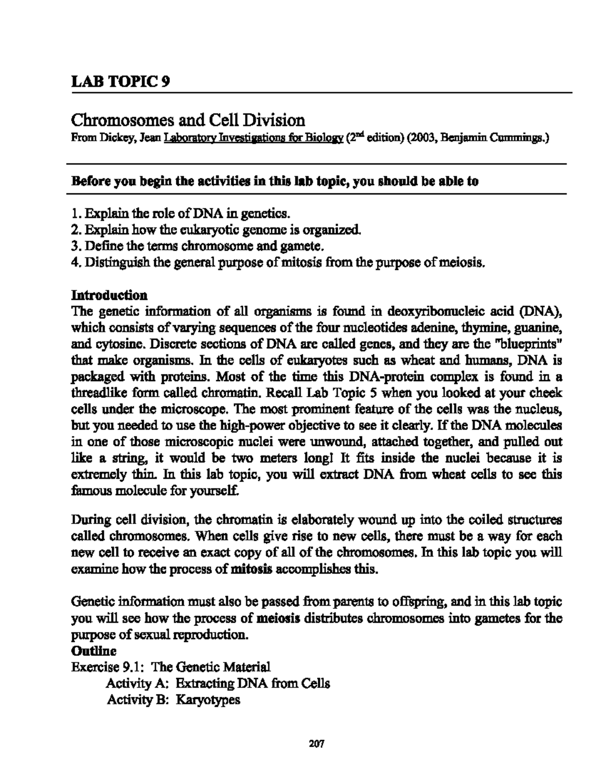 Lab 9-A - BIO 1300 - Studocu