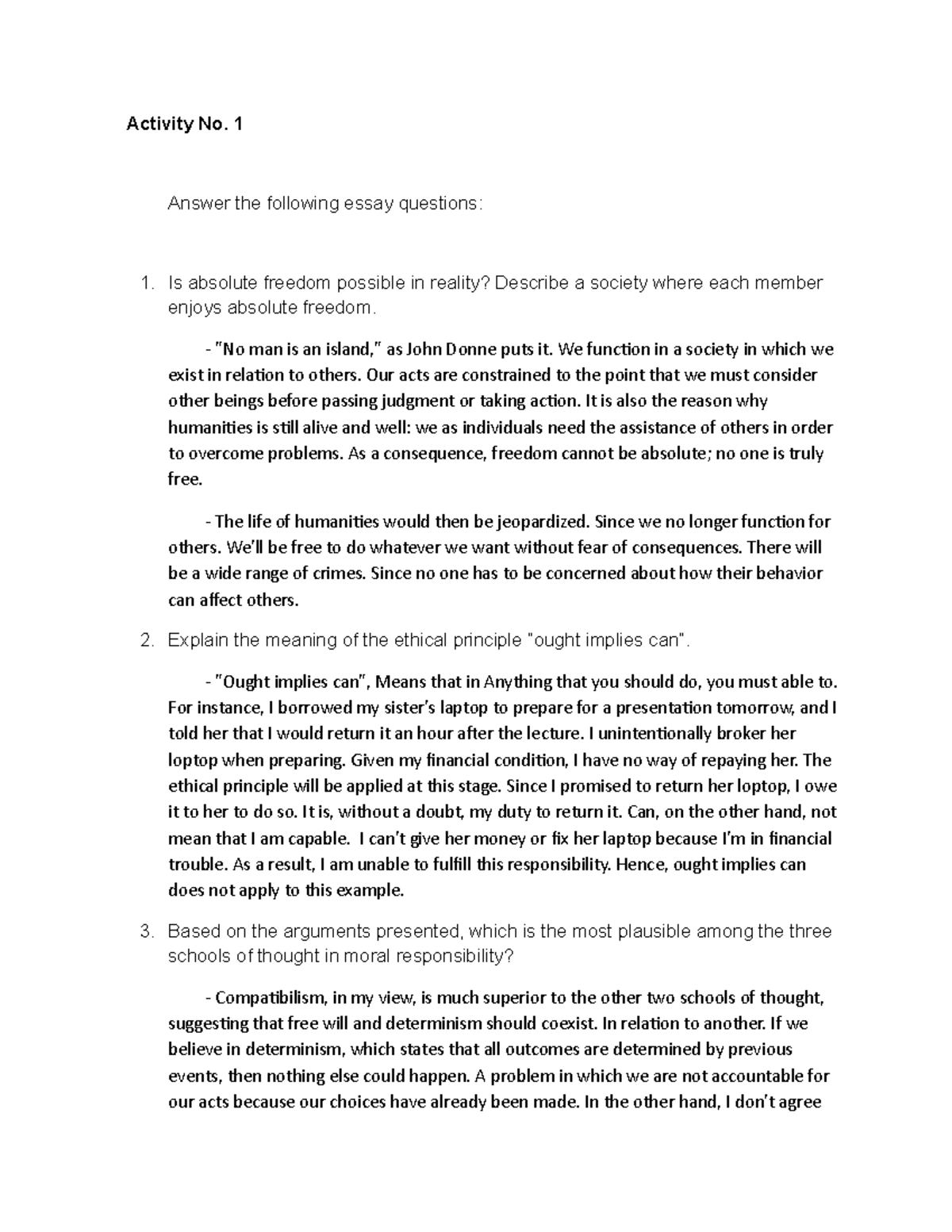 Absolute freedom and responsibility 1.-WPS Office - Human Resource ...