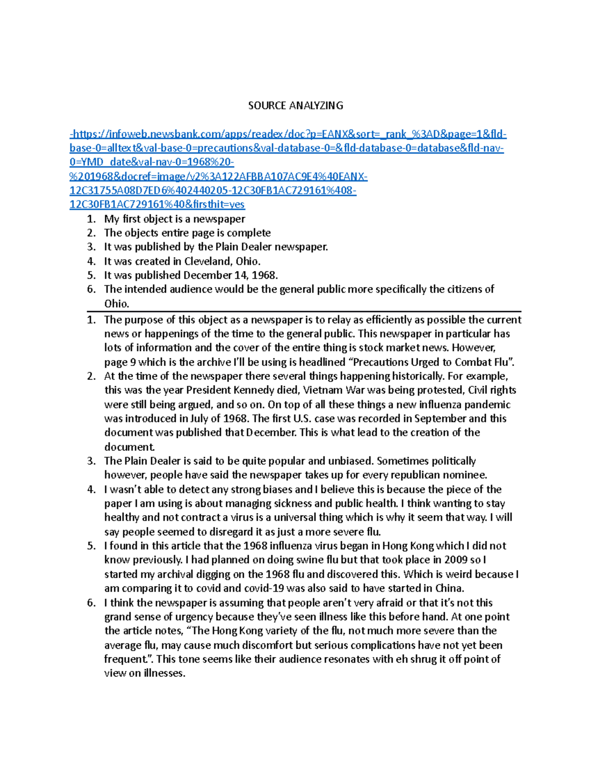 English Sources - SOURCE ANALYZING - Studocu