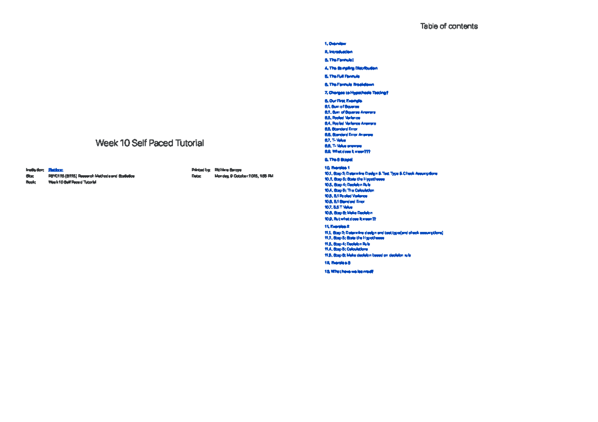 Week 10 Self Paced Tutorial - Week 10 Self Paced Tutorial Institution ...