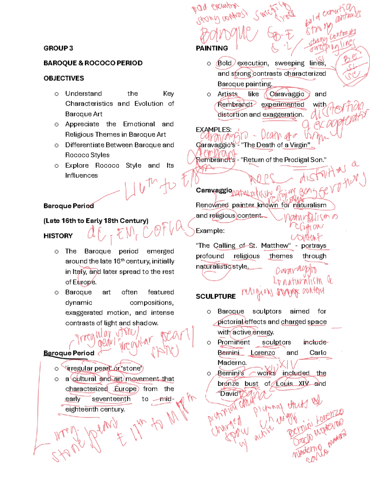 Baroque AND Rococo Period - GROUP 3 BAROQUE & ROCOCO PERIOD OBJECTIVES ...