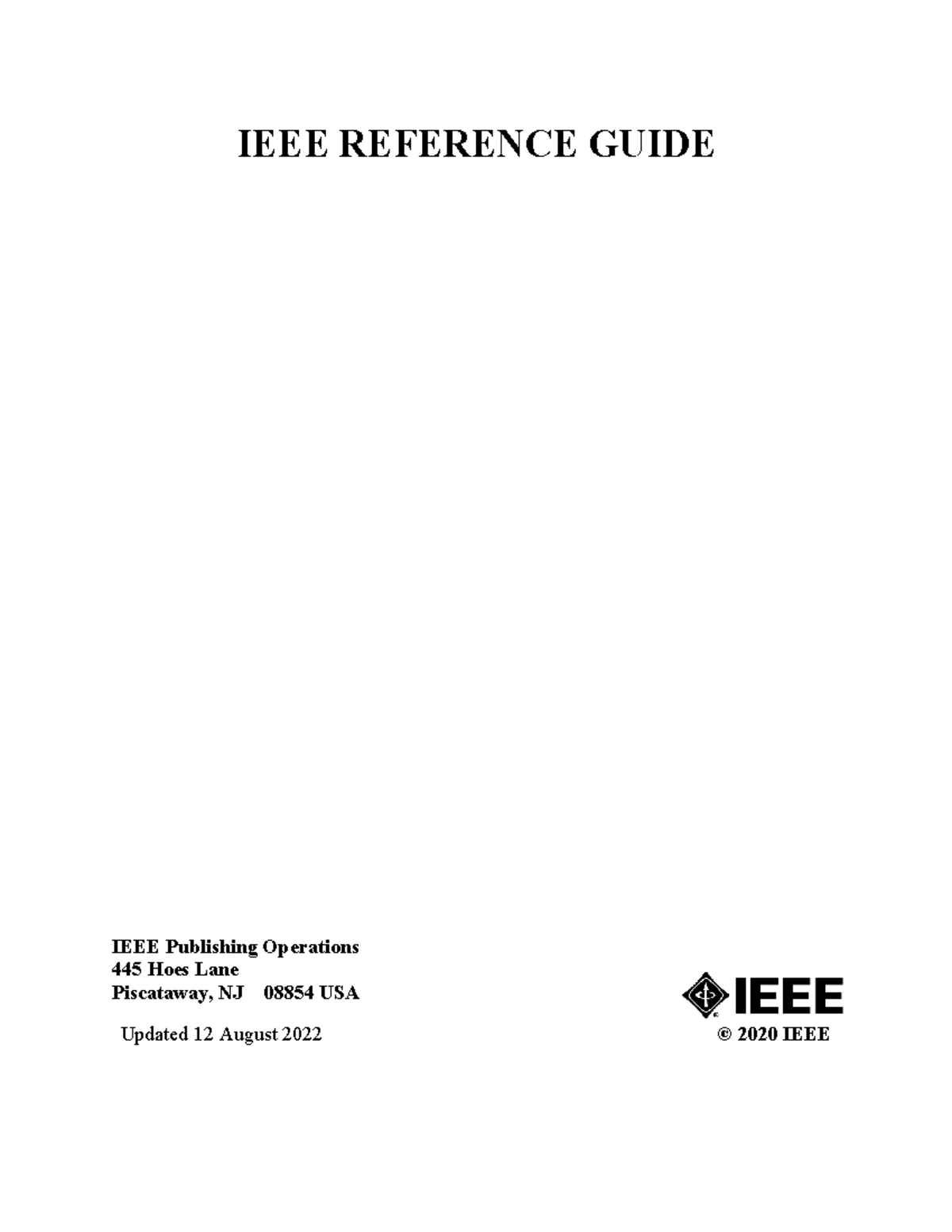 IEEE Reference Guide - document - IEEE REFERENCE GUIDE IEEE Publishing ...