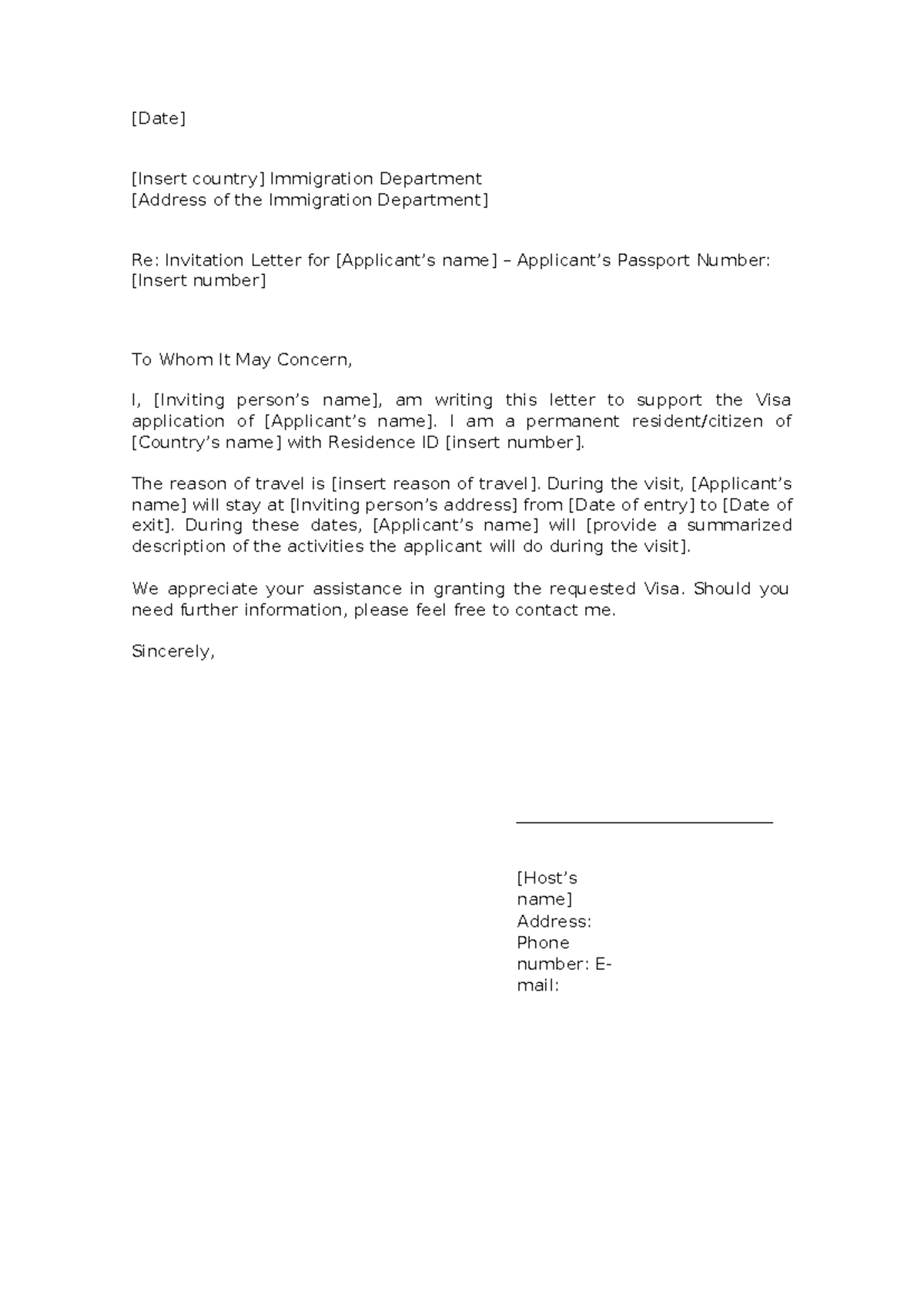 78 - wdawdawdawdawdawd - [Date] [Insert country] Immigration Department ...