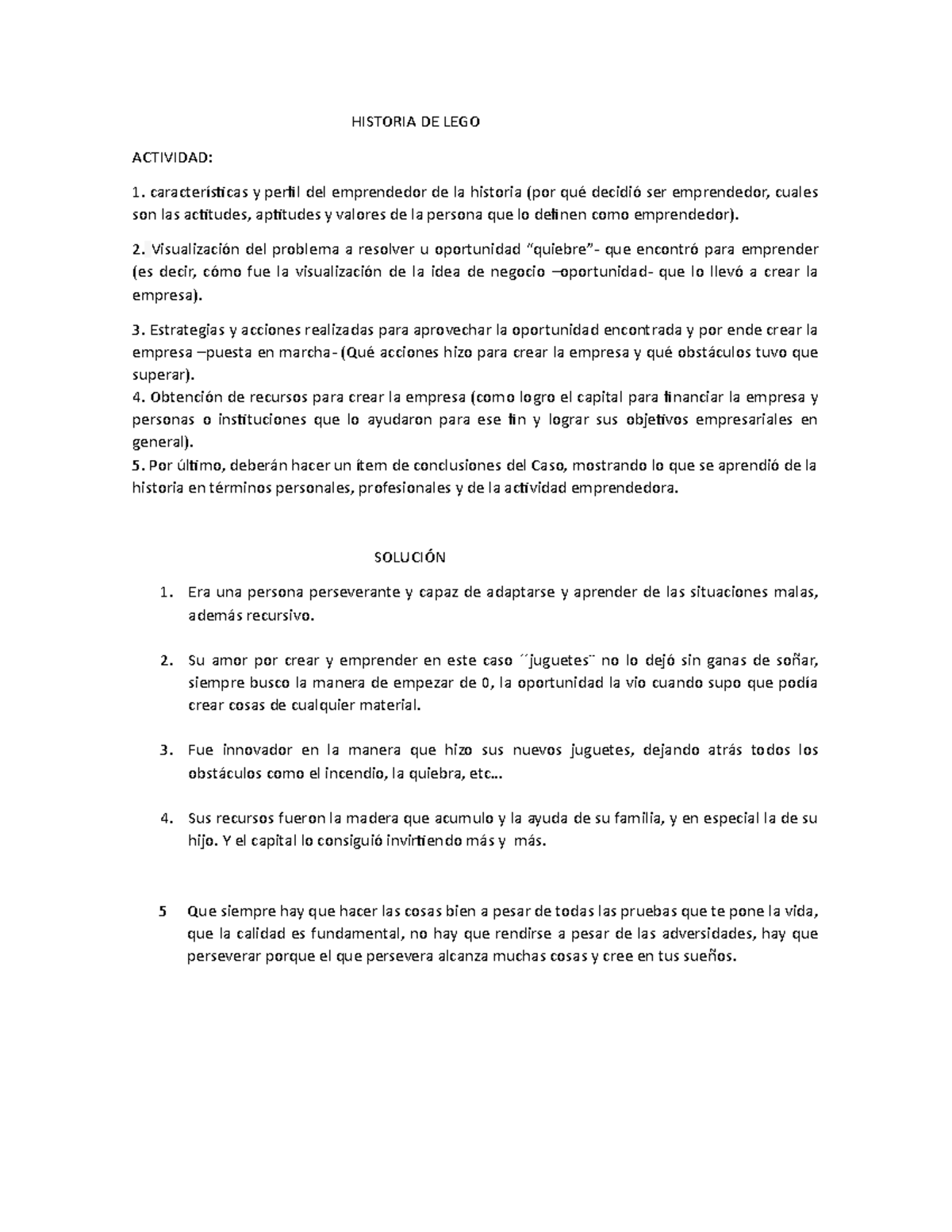 Historia DE LEGO bri - evidencia 1 - HISTORIA DE LEGO ACTIVIDAD ...