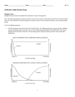 Ap biology 2020 practice exam 2 mcq - Practice Exam Exam Content and ...