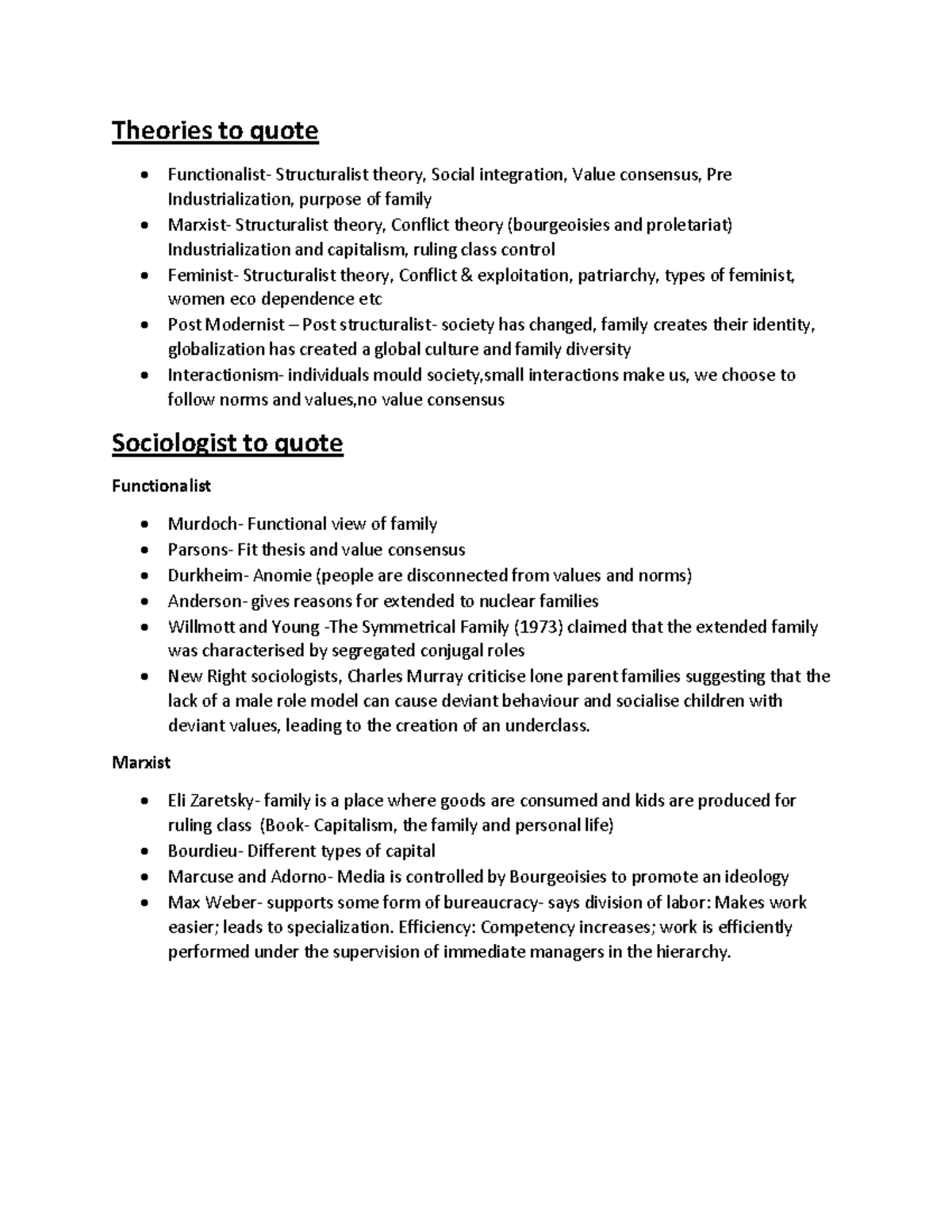 Family in Sociology, theories - Warning: TT: undefined function: 32 Warning: TT: undefined ...