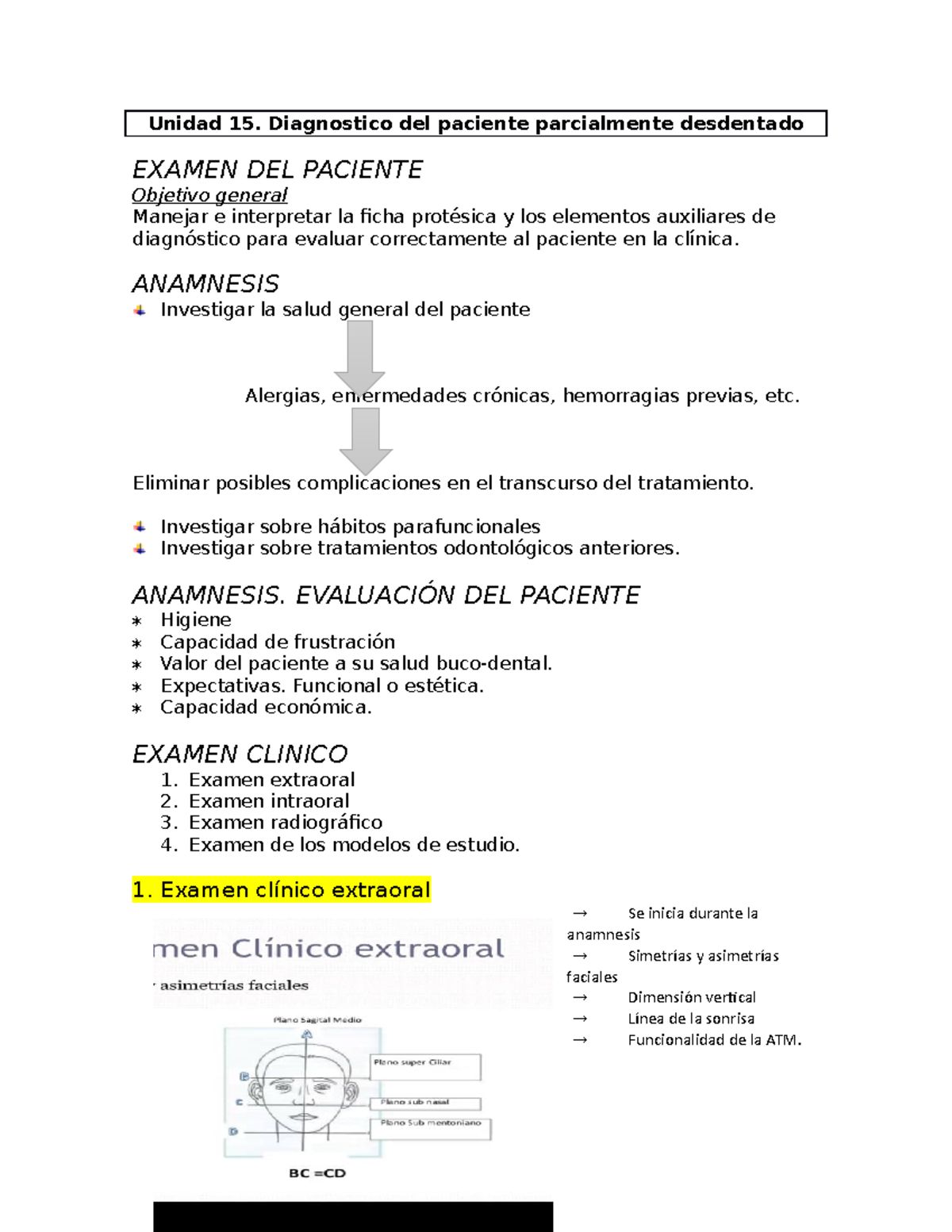 Unidad 15 diagnostico del pcte desdentado - Unidad 15. Diagnostico del ...