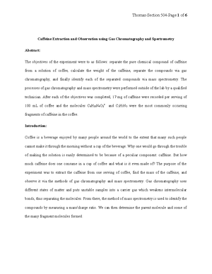 CHEM 110L - Experiment 4 Kinetics at Work - Experiment 4 Kinetics at ...