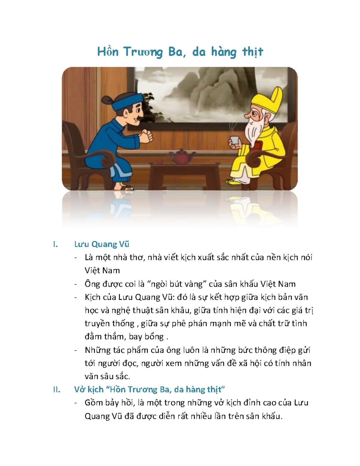 NNVH - Hồn Trương Ba - NNVH - Hồn Trương Ba - Hồn Trương Ba, da hàng ...