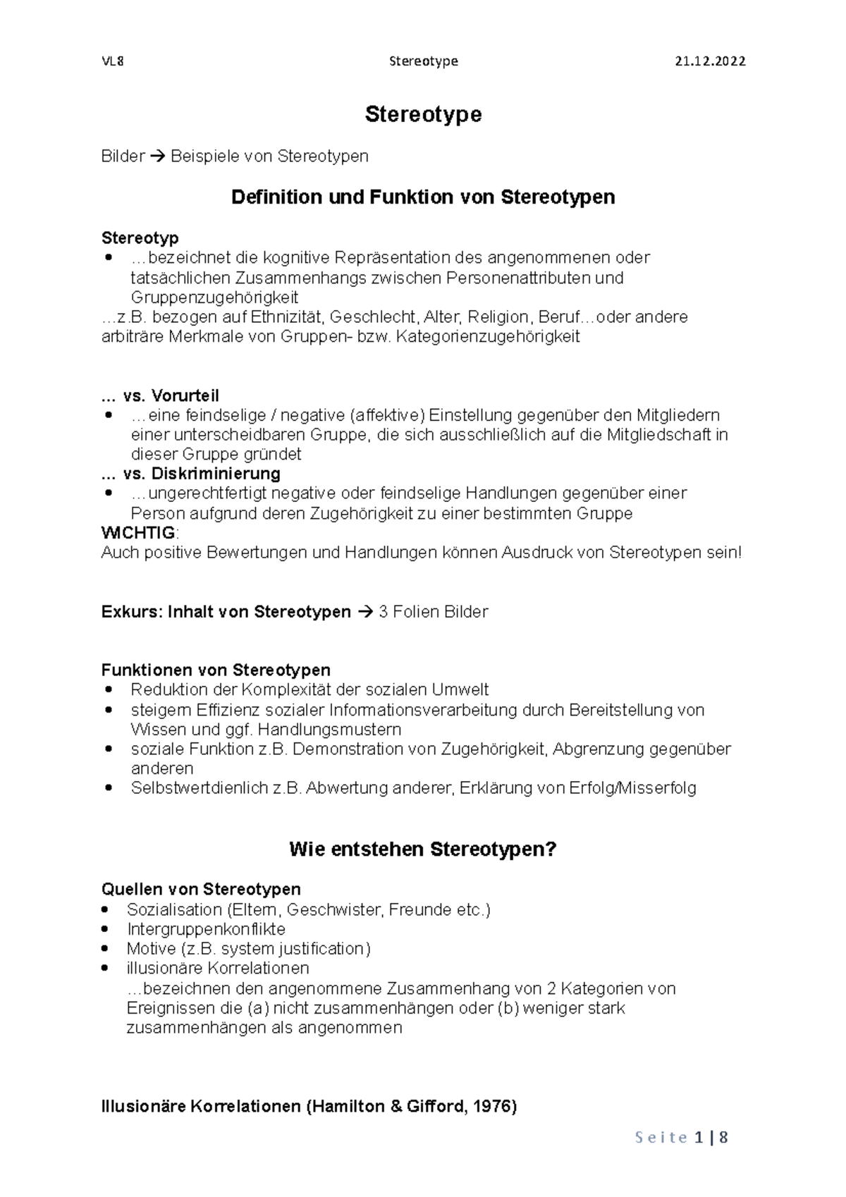 Stereotype - Vorlesung 8 - Stereotype Bilder Beispiele von Stereotypen ...