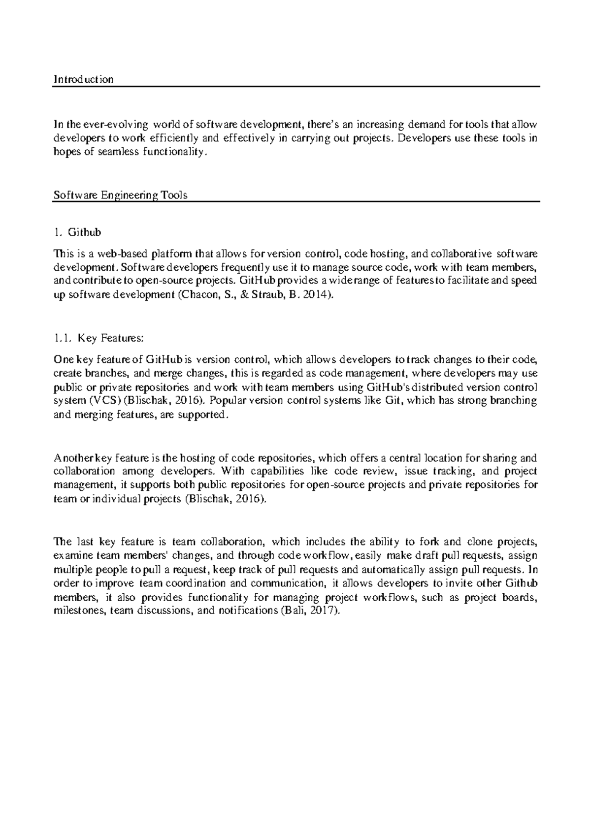 Final Draft for Software Engineering Assessment I - Introduction In the ...