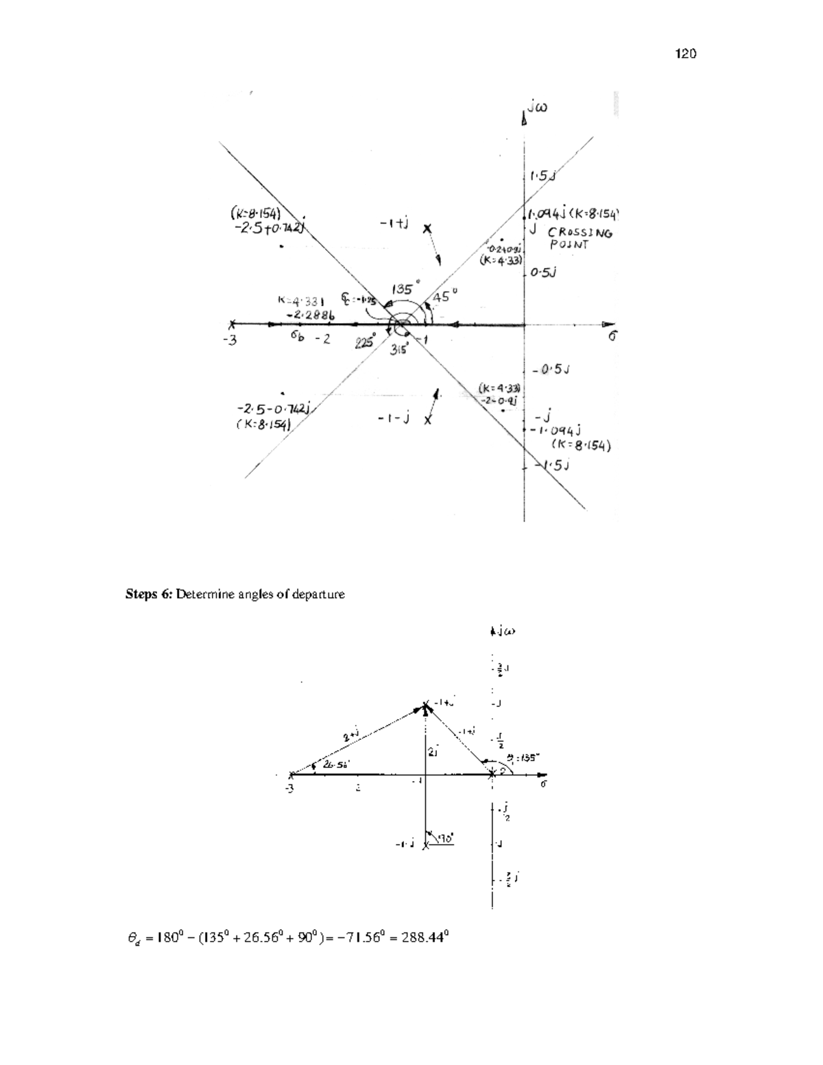 Fundamental of contorl systems -lecture 13 - Steps 6: Determine angles ...