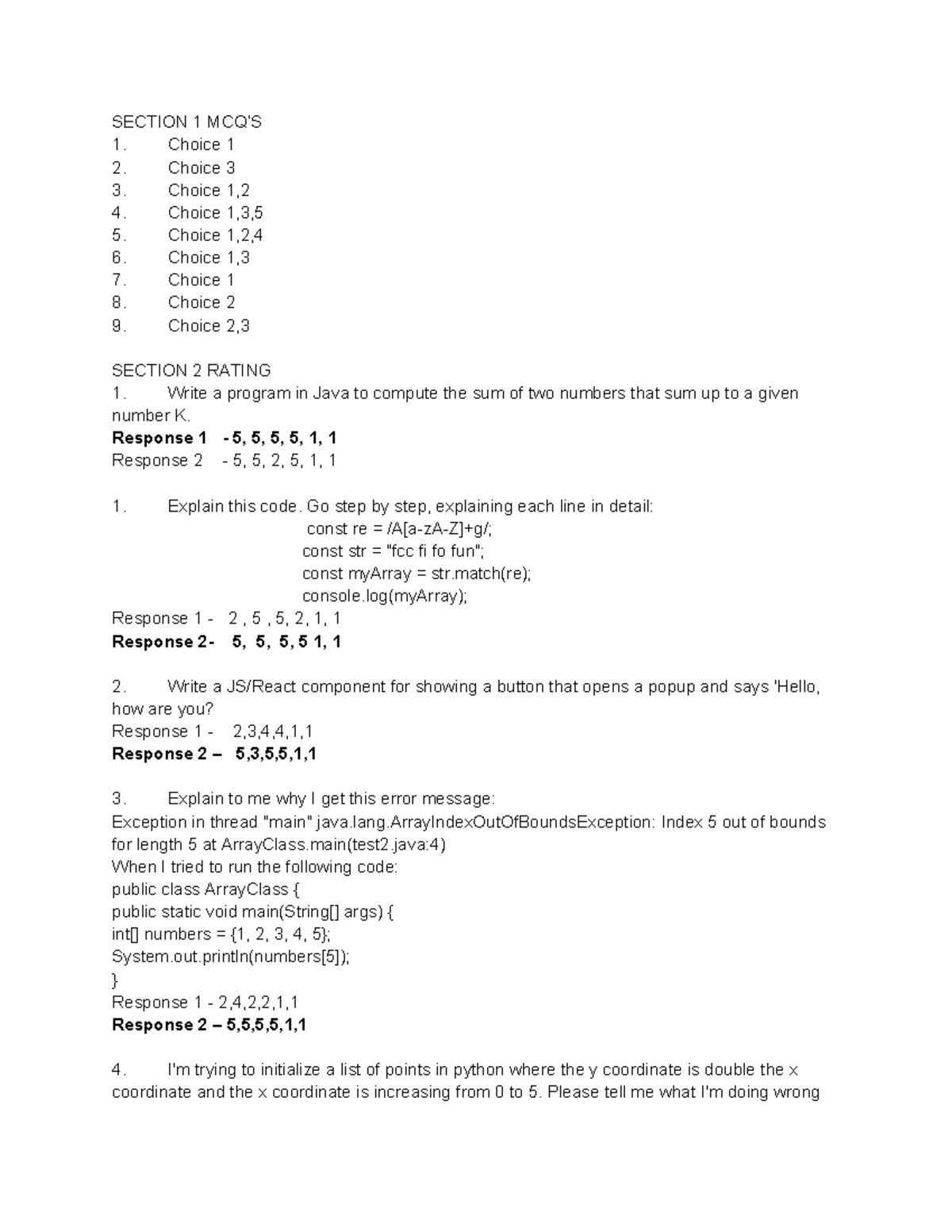 Coder Exam Coding Exam With Answers For Practise Section 1 Mcqs 1 1571
