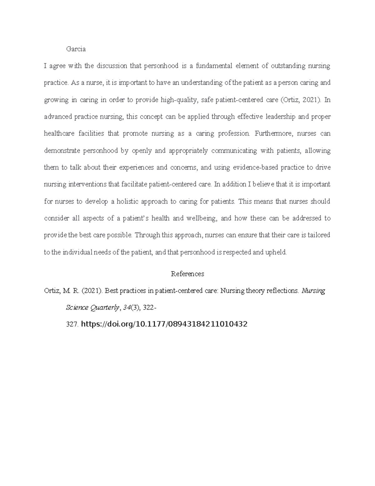 Response 2 personhood - Sample assignments that were exemplary graded ...