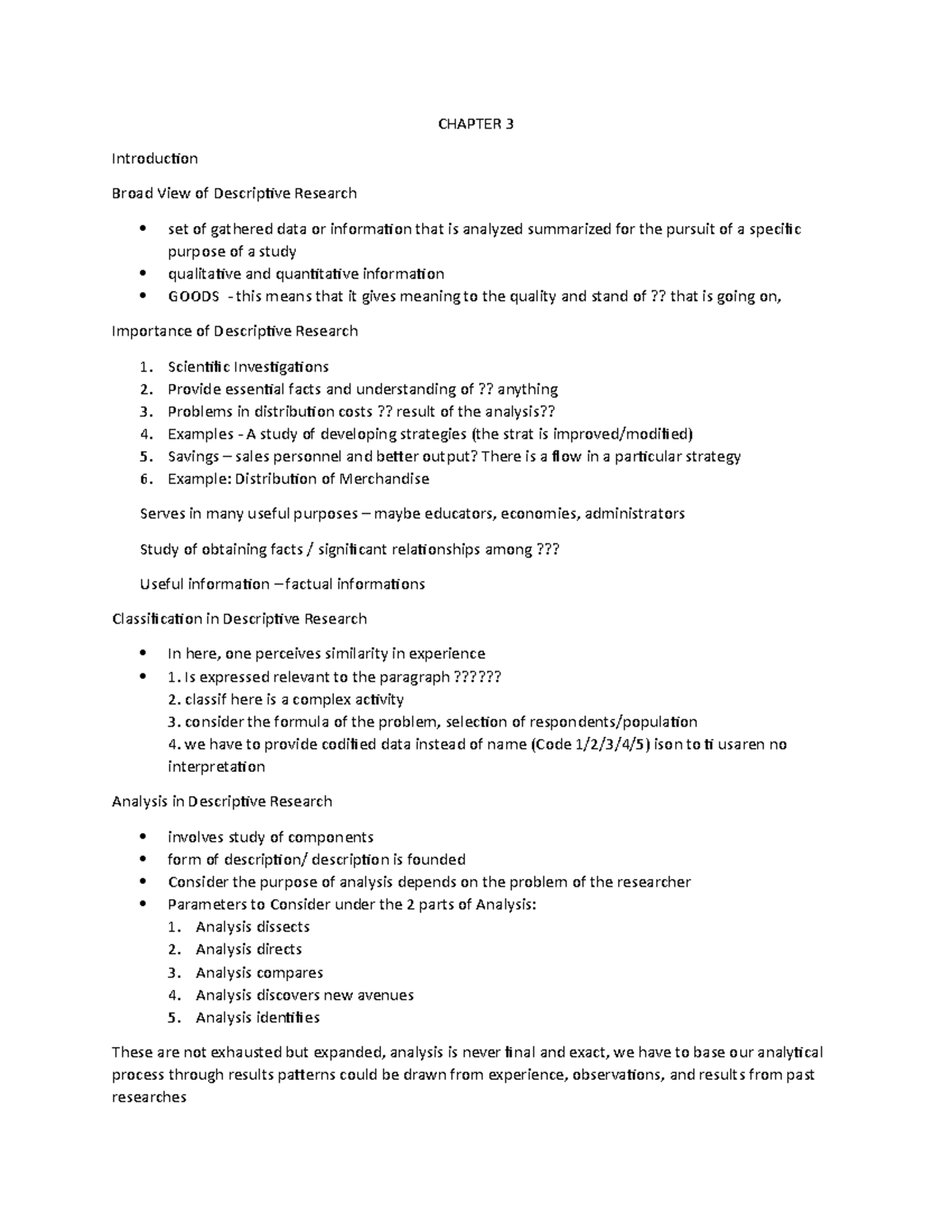 Notes (Chap 3) - adadad - CHAPTER 3 Introduction Broad View of ...