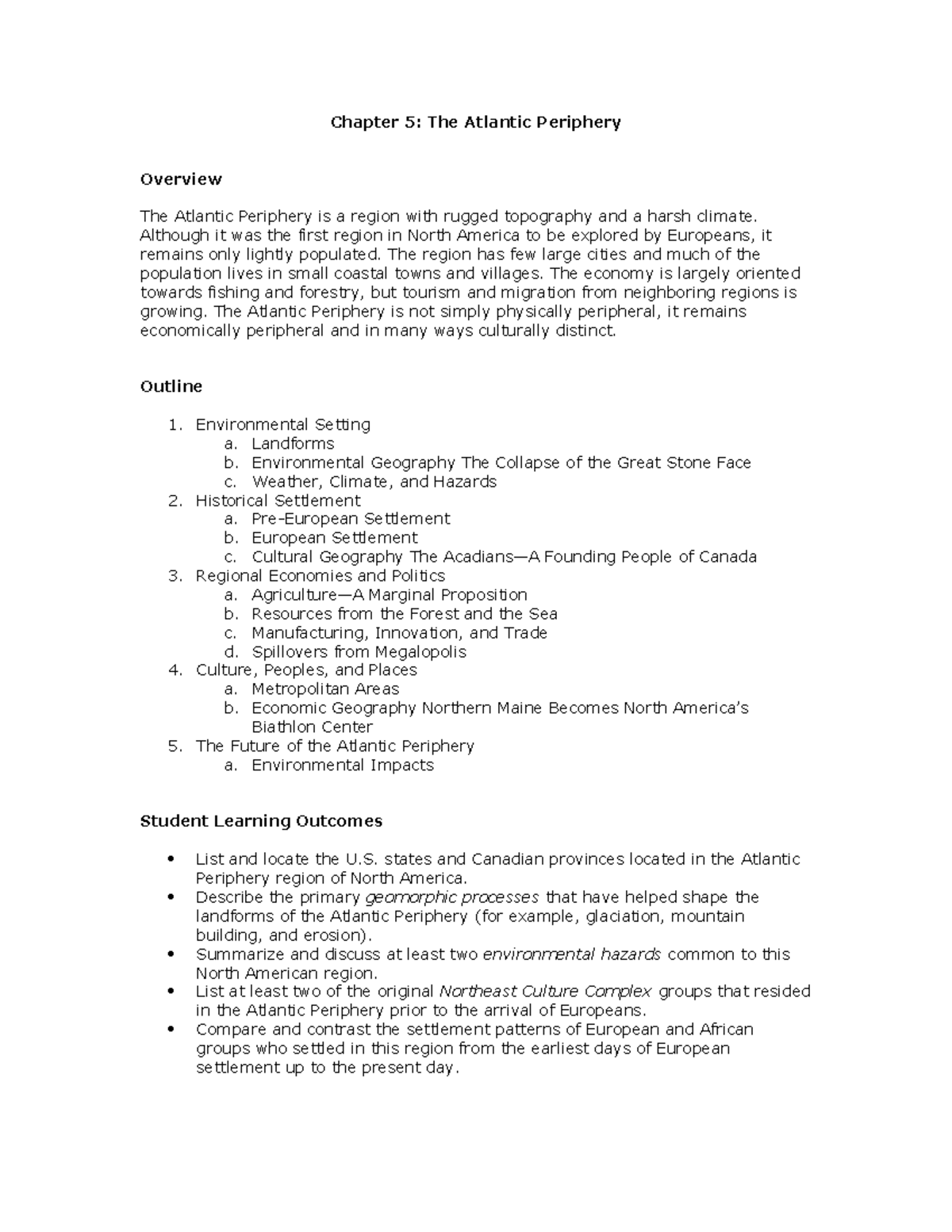 Chapter 5 - The Atlantic Periphery - Chapter 5: The Atlantic Periphery ...