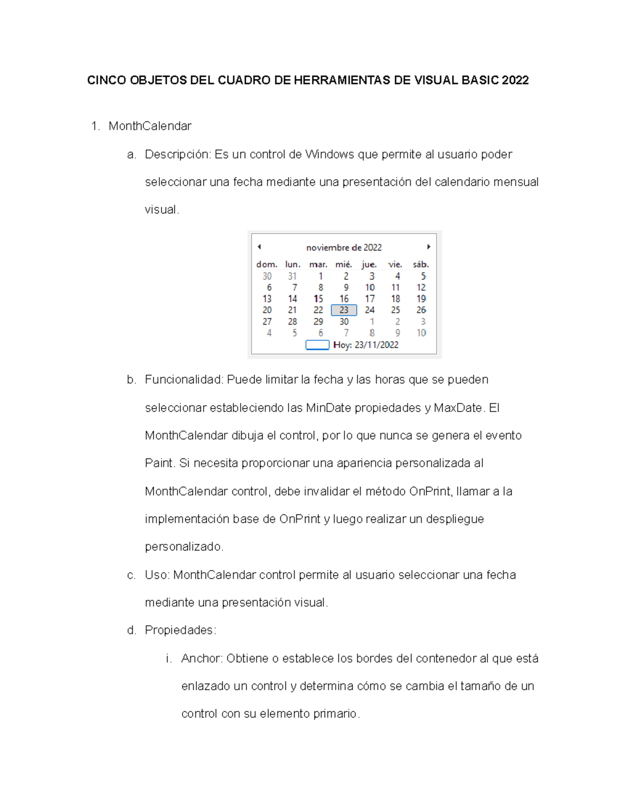 Cinco Objetos DEL Cuadro DE Herramientas DE Visual Basic 2022 - CINCO ...