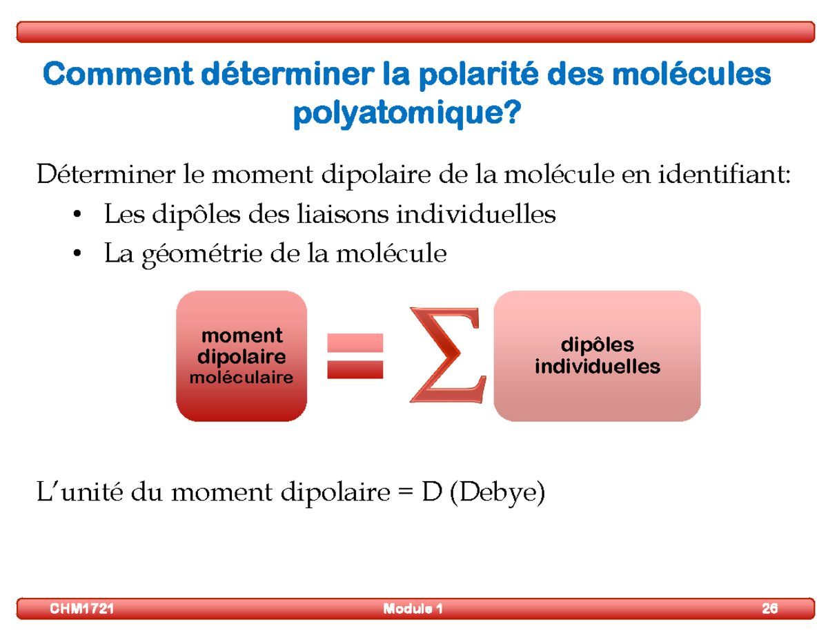 Module 1-2 - jkblvl - Comment déterminer la polarité des molécules ...