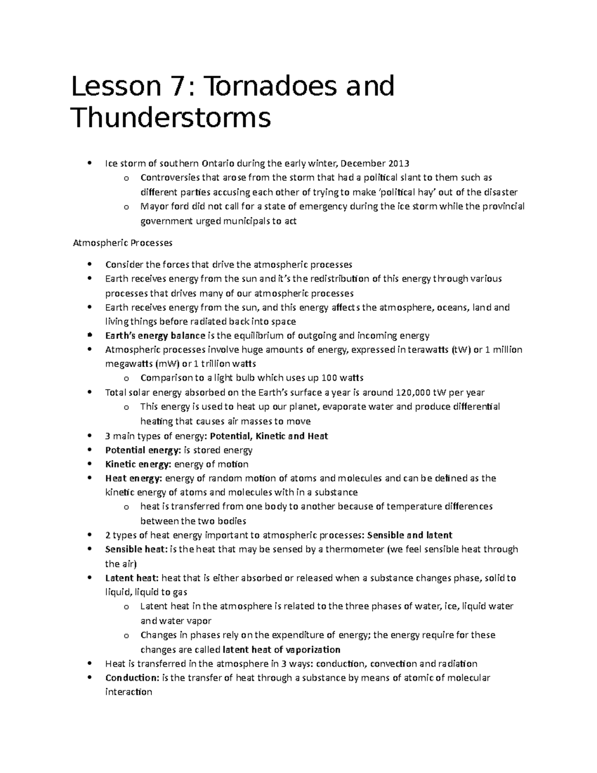 Lesson 7 Tornadoes and Thunderstorms - 0004-0) o Infra-red is involved ...
