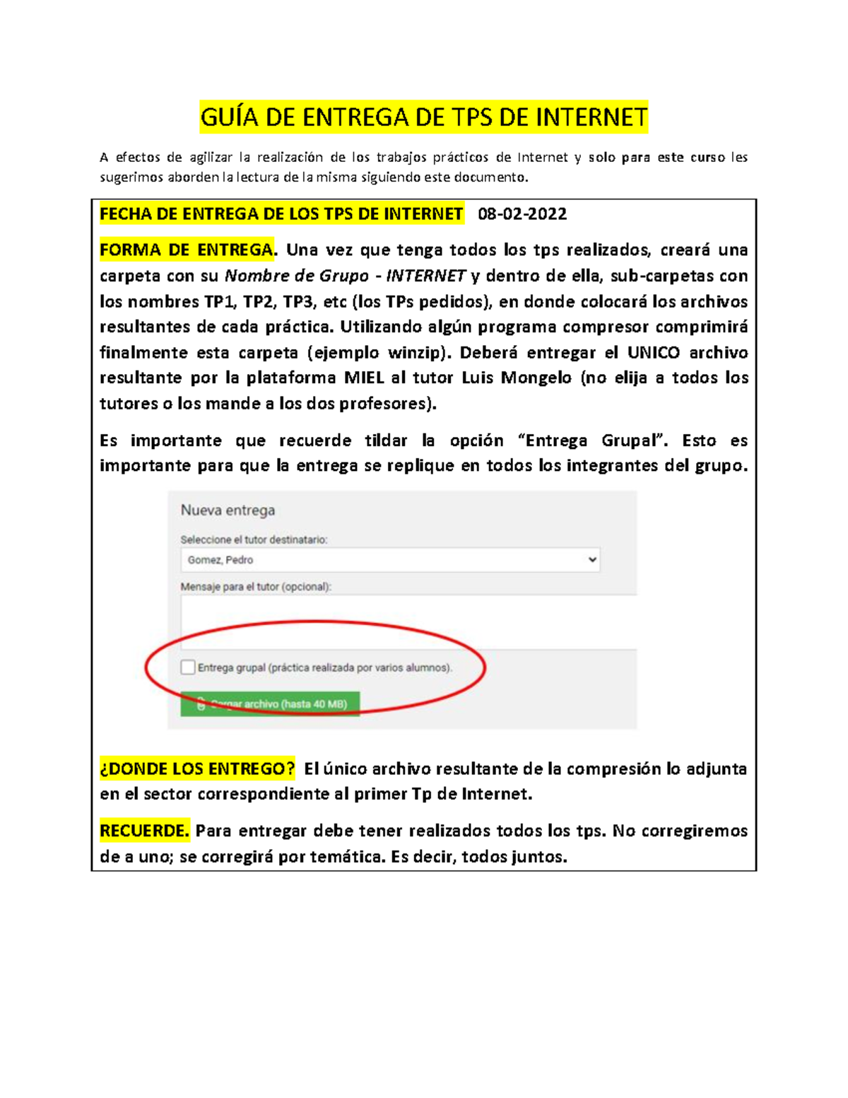 GUIA-PARA-TPS-DE- Internet - GUÍA DE ENTREGA DE TPS DE INTERNET A ...