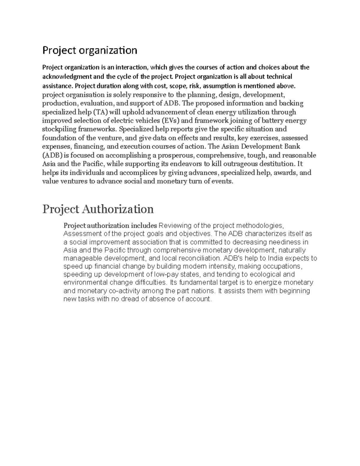 Project organization - Project organization Project organization is an ...