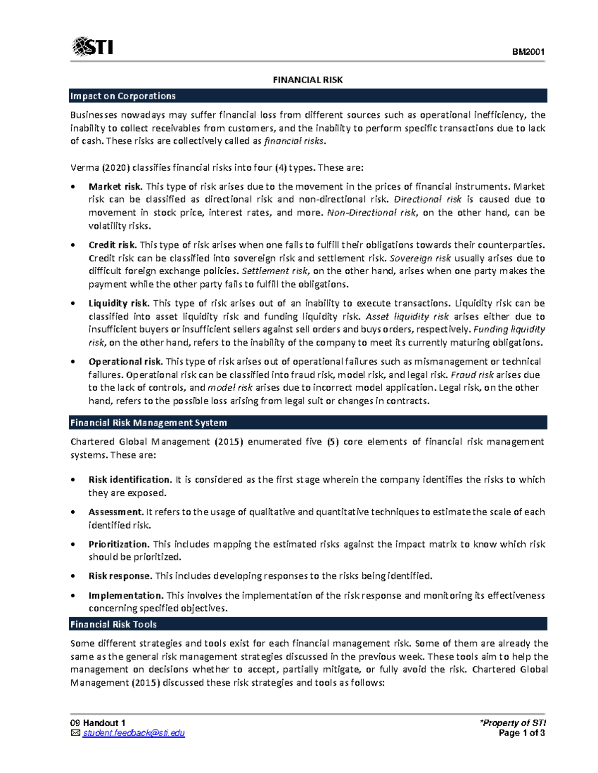 09 Handout 1 - N/A - BM 09 Handout 1 *Property of STI student@sti Page ...